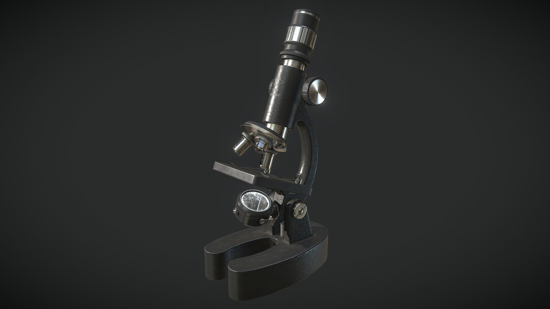 Microscope 3D-model - 3D model by denniswelling [bcdebe6] - Sketchfab