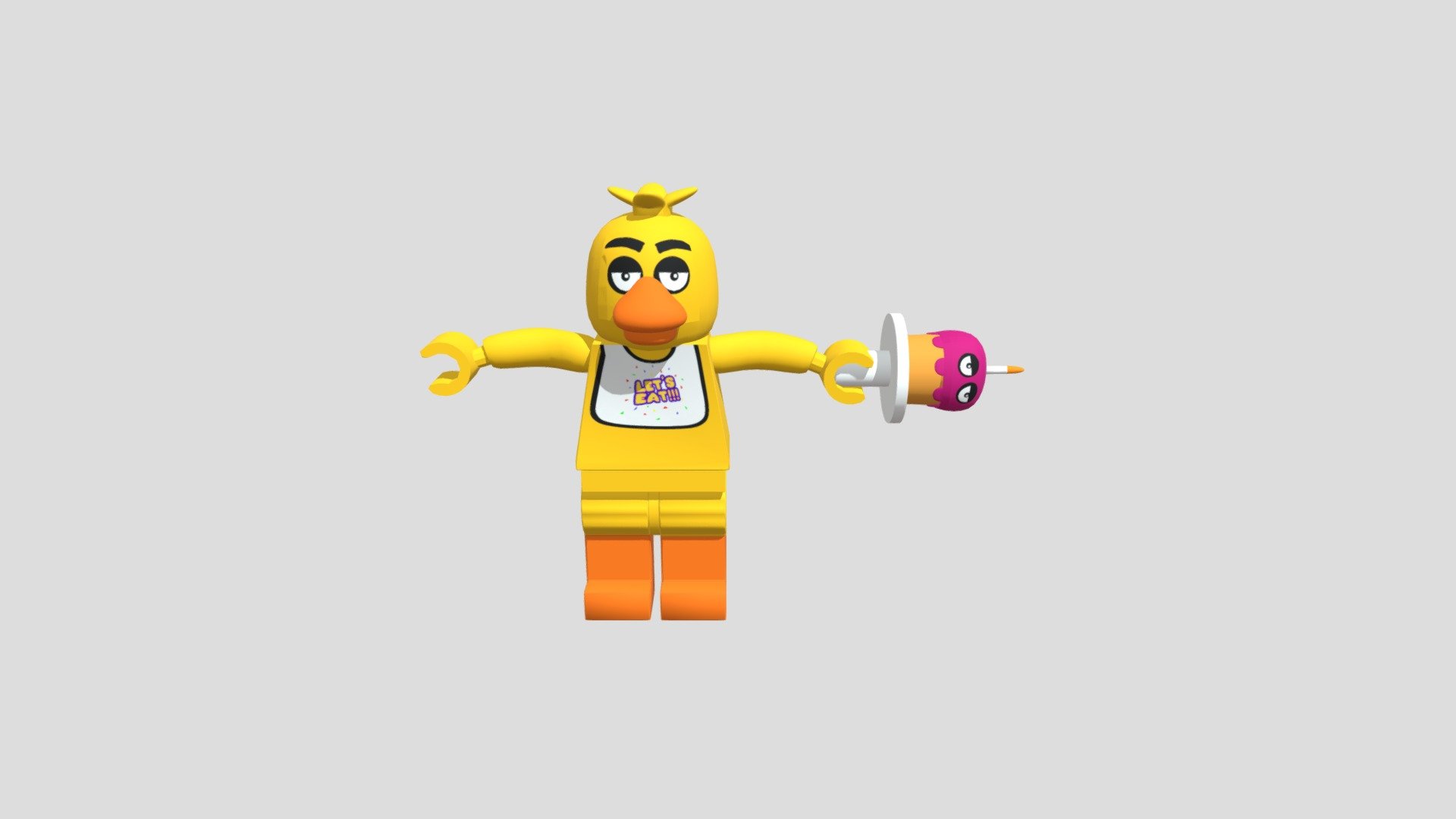 Lego Chica - Download Free 3D model by Q (@evilg150) [bce0948] - Sketchfab