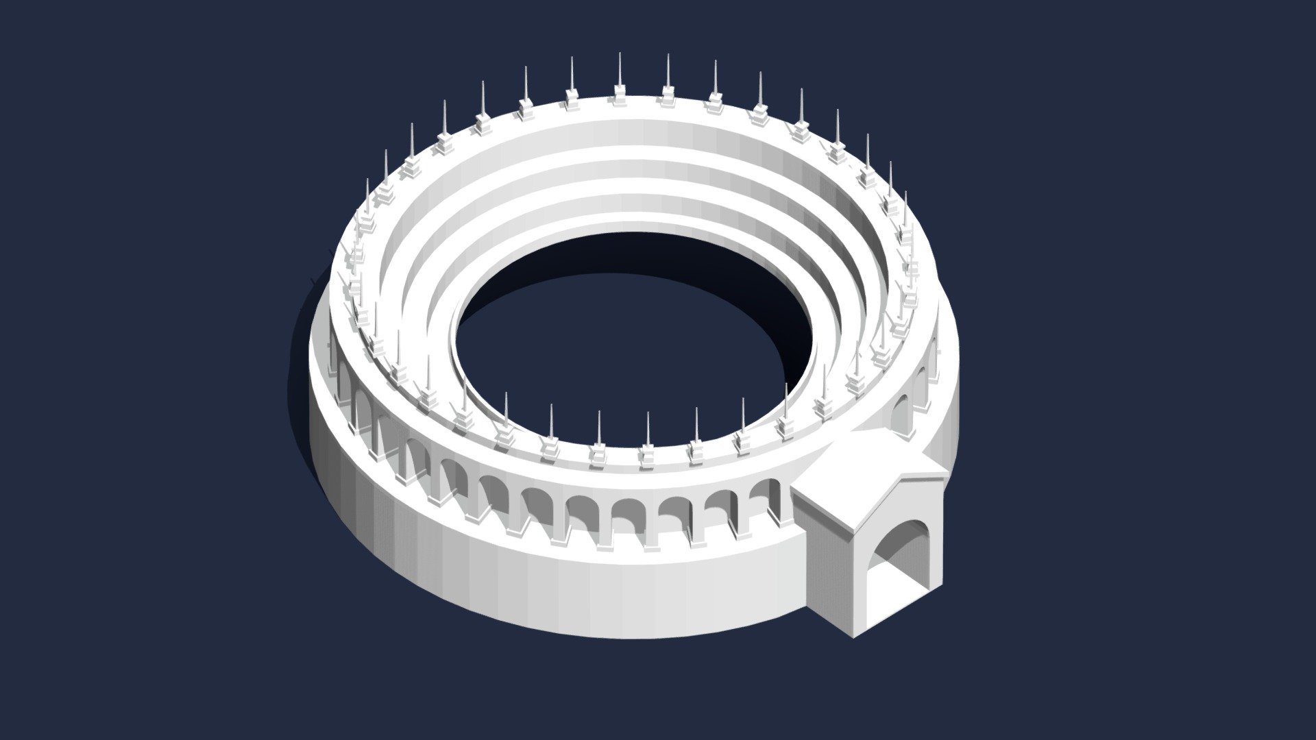 Roman Arena - 3D model by RattlesMake [bce133e] - Sketchfab