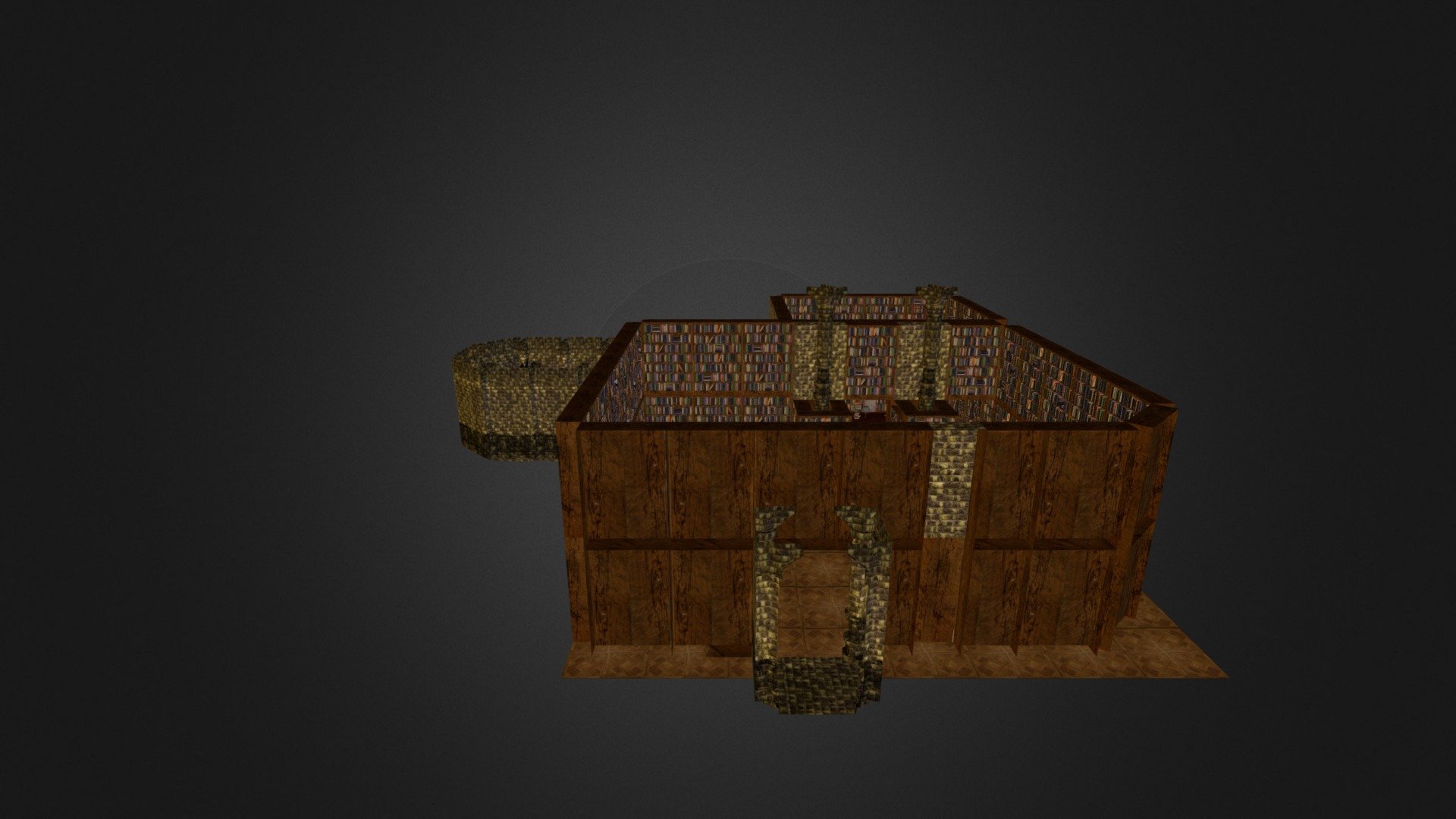 Library and Secret Lair - 3D model by jacksoniswong [bce40c3] - Sketchfab