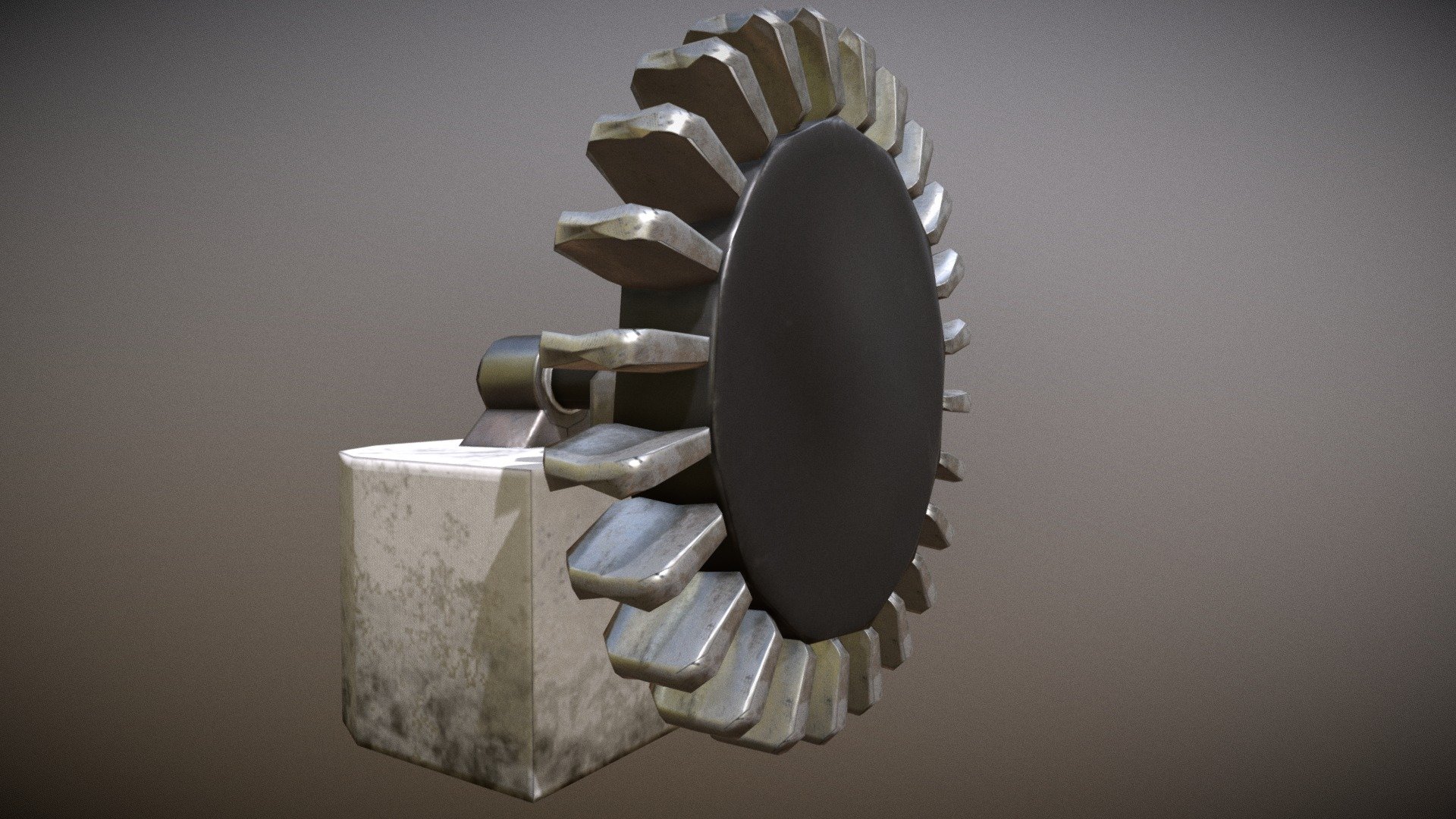 Pelton Turbine - Low Poly - 3D model by PROMEIISTER [bce60c9] - Sketchfab