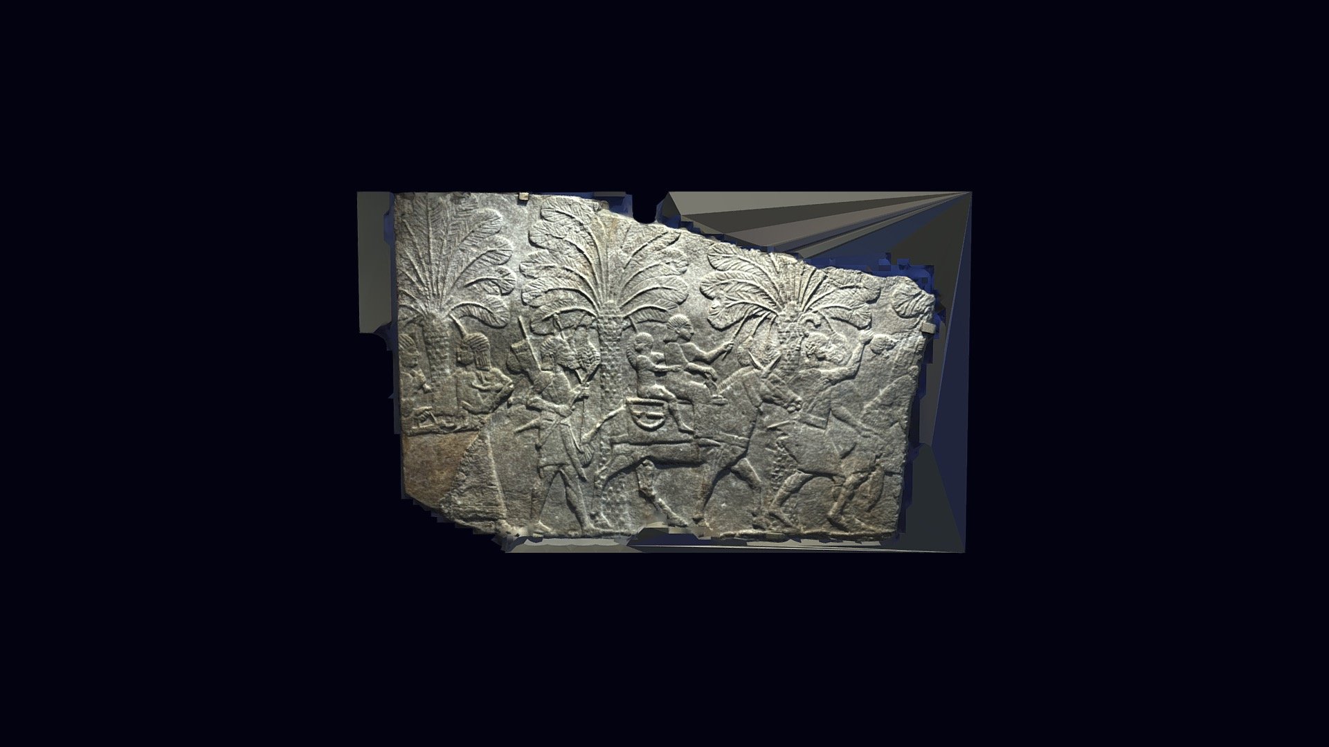 Assyrian relief, Ashmolean - Download Free 3D model by danielpett ...