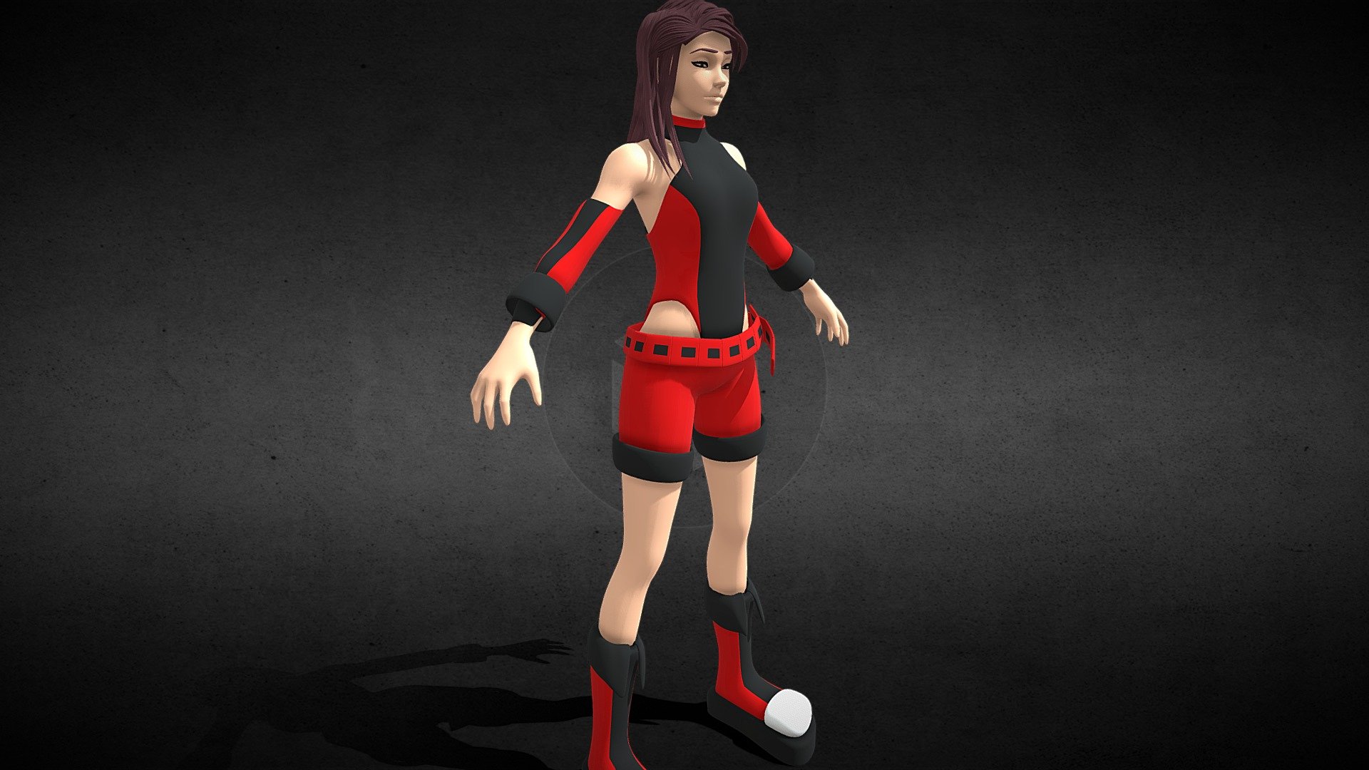 Skin girl 3d model by A.G gaming king - 3D model by Real state gamerz ...
