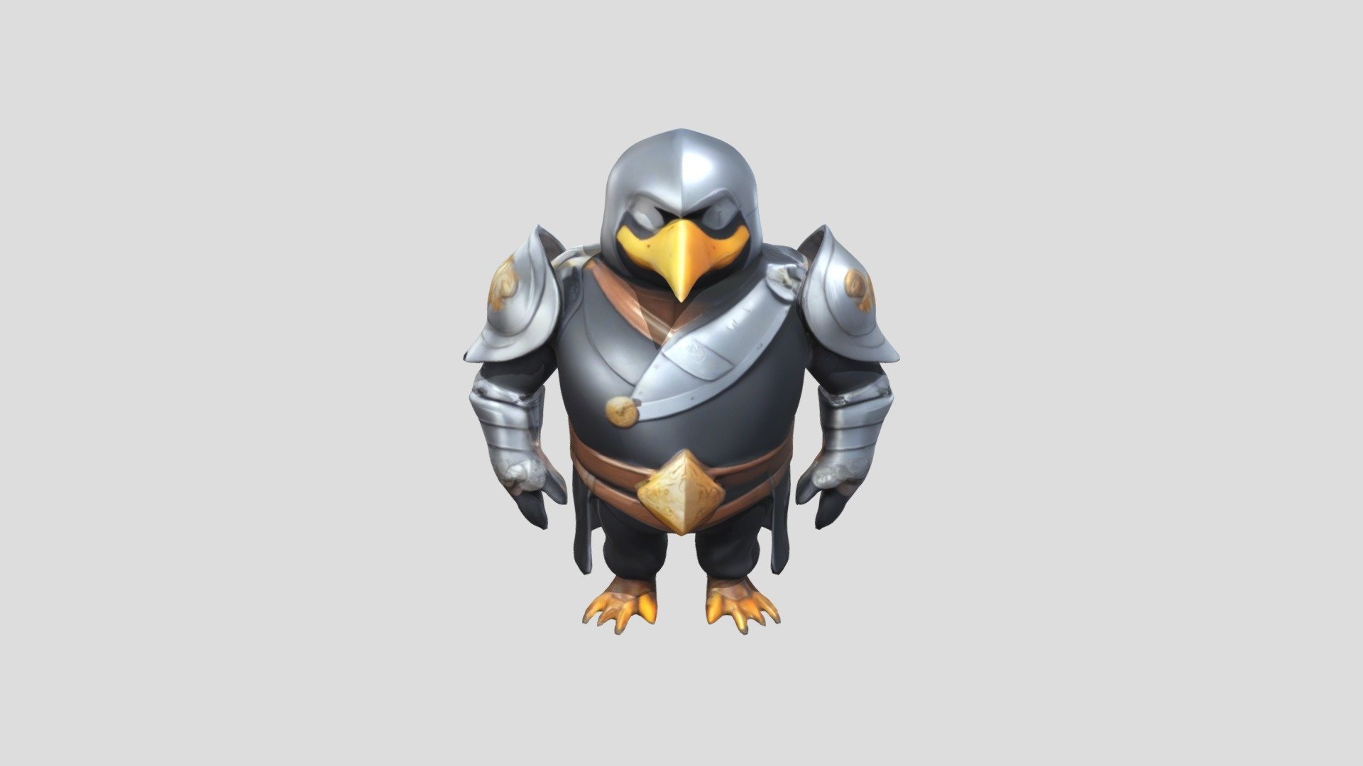 Knight Penguin - 3D model by wwekcb1996 [bceb3e7] - Sketchfab