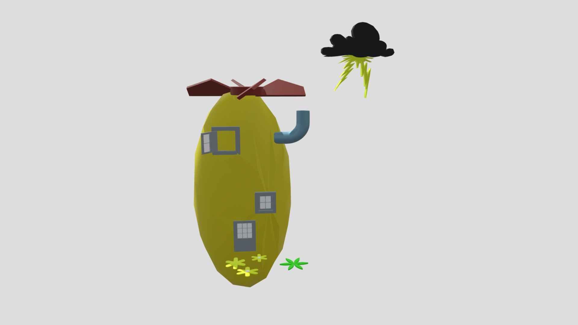 Hard Spongebob house - 3D model by williamsrs [bcec599] - Sketchfab