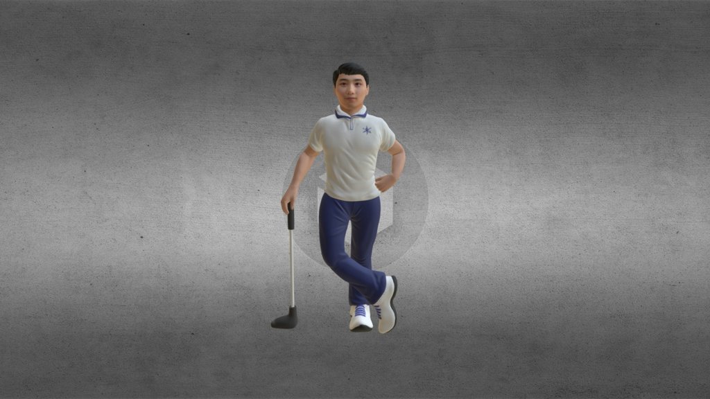 3D Phogure Golf Sample Male - 3D model by roboindus [bcedb37] - Sketchfab