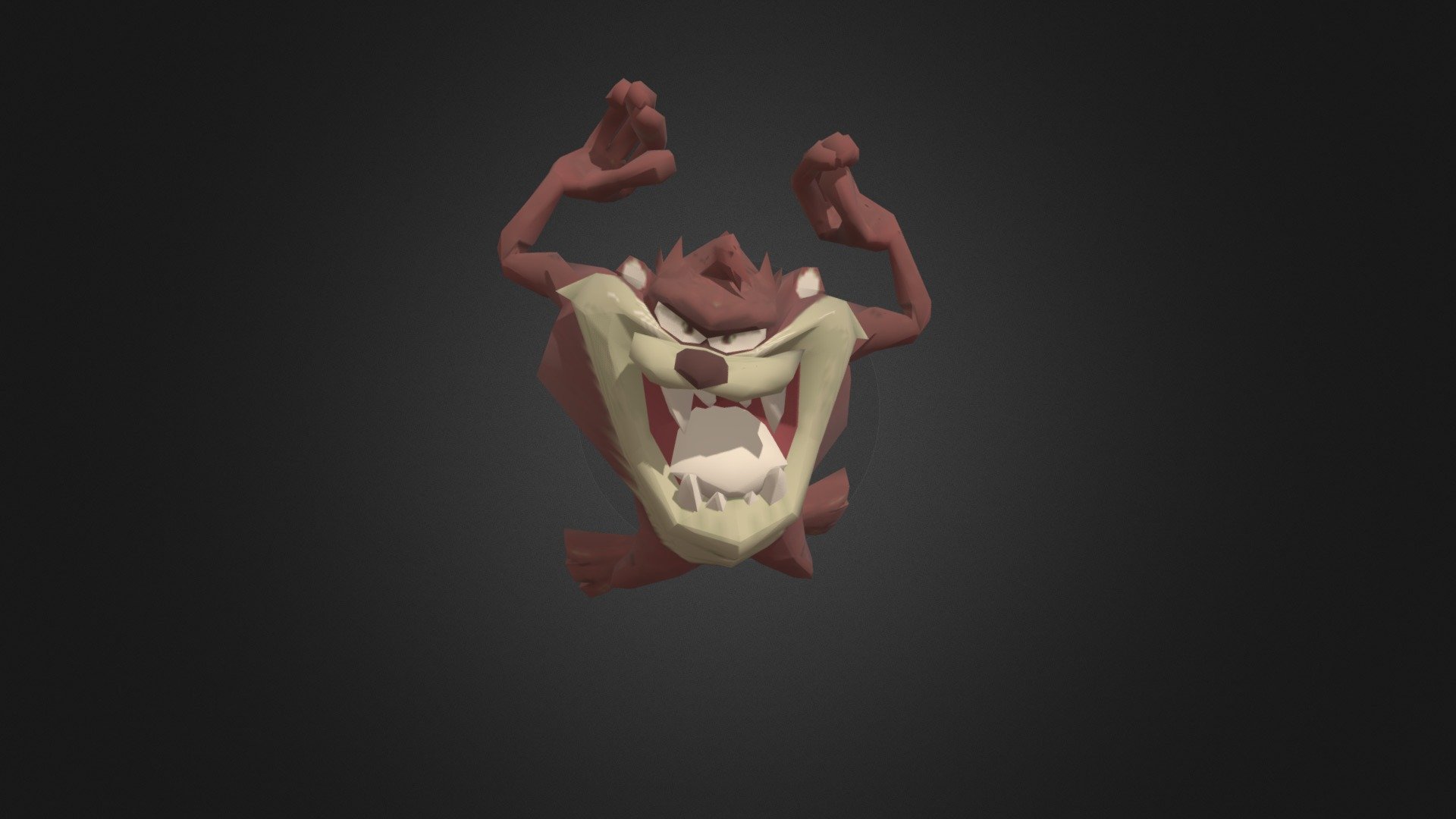 Tasmanian Devil Taz From Looney Tunes - 3D model by Green Screen Direct ...