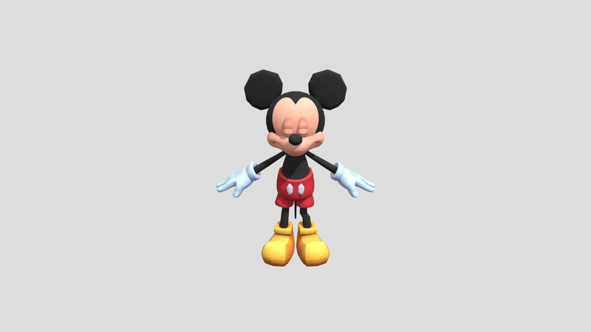 Mickey - Download Free 3D model by anderlenolan [bcf0f05] - Sketchfab