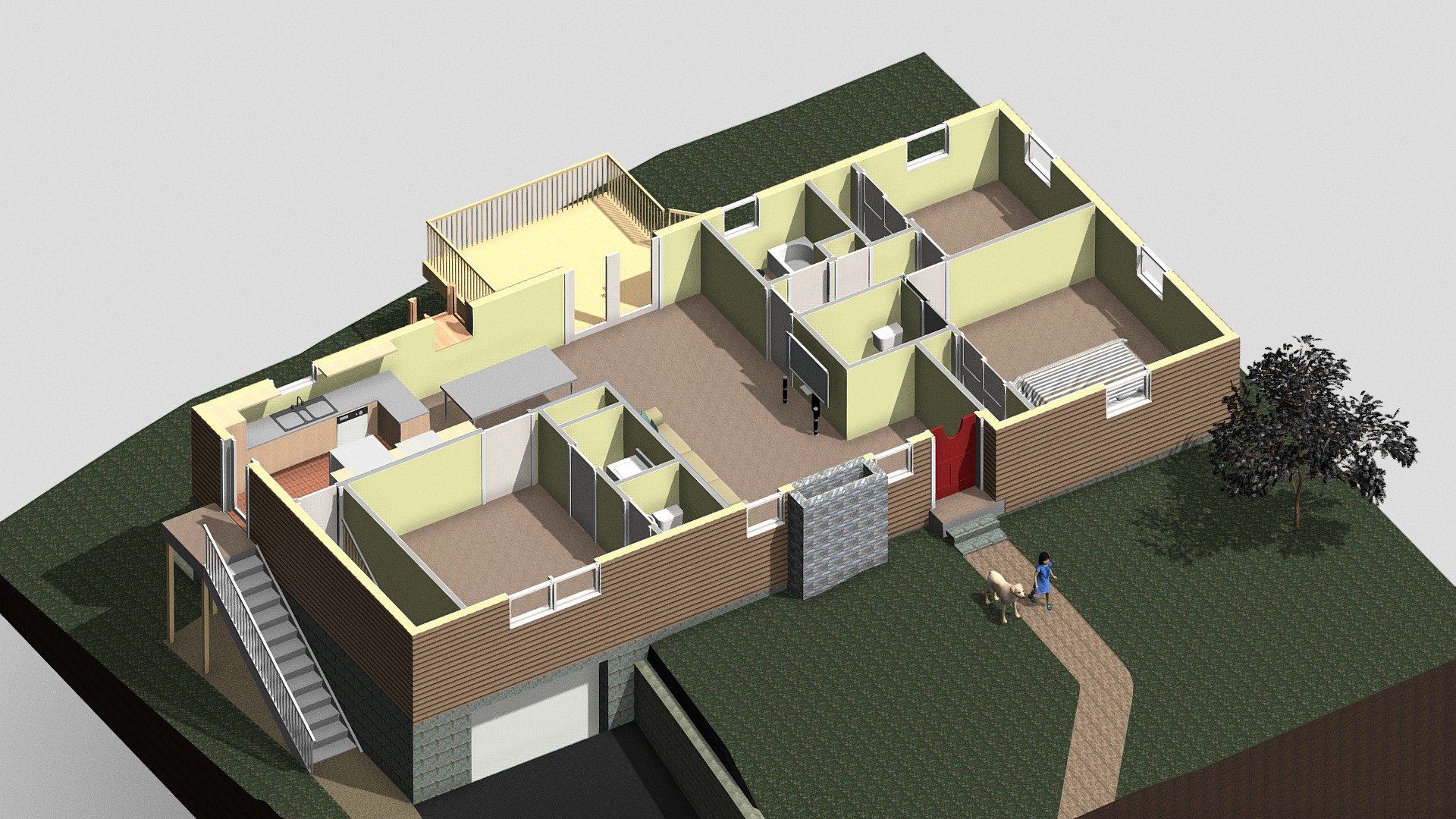 Simple Residential Project - 3D model by This Is Not_Architecture ...