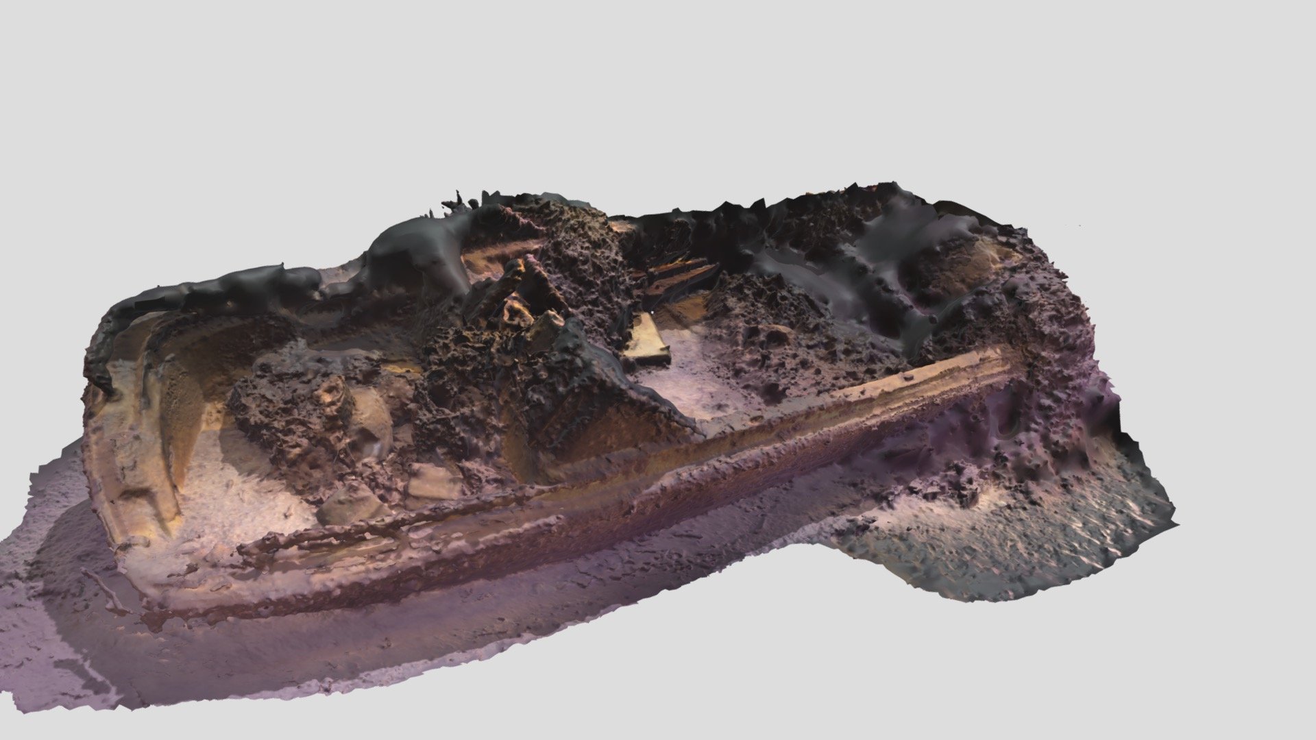 1970s Tri-Hull Pleasure Boat - 3D model by Shot Line Diving ...