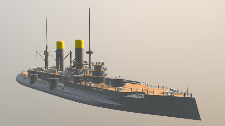 Pre-dreadnought 3D models - Sketchfab