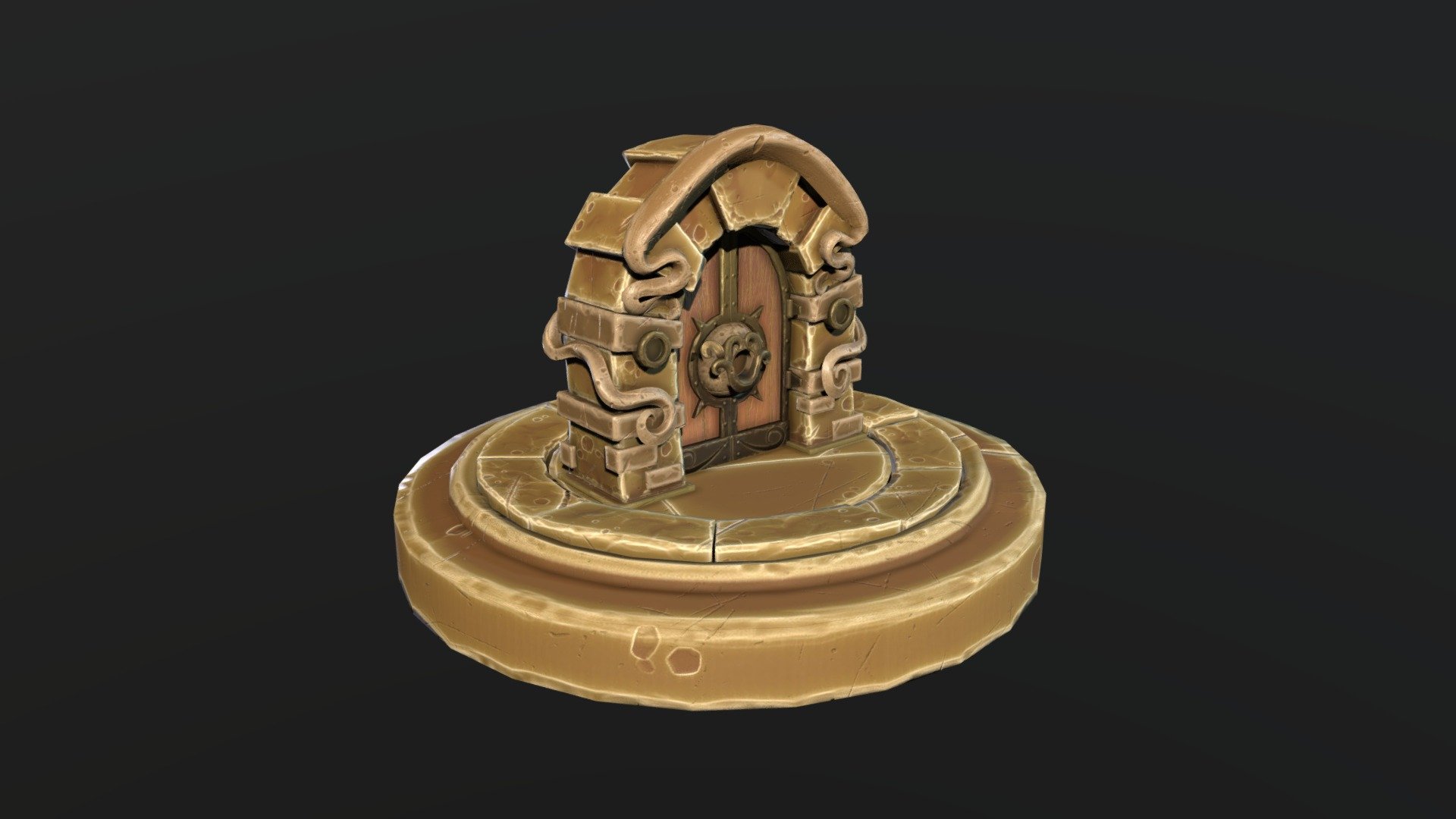 Stylized Desert Gate - Download Free 3D model by Drelanns [bcf6b3b ...