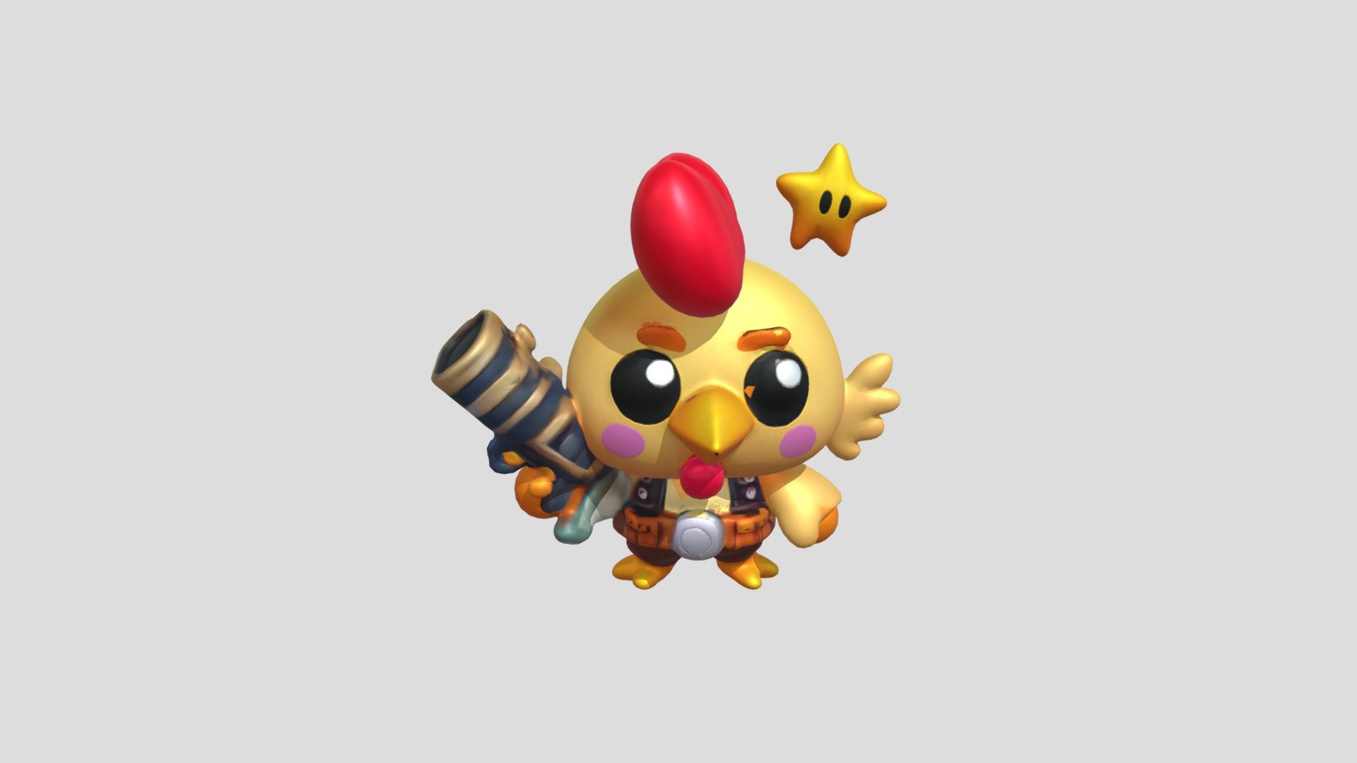 Chicken With Gun - Download Free 3D model by brazeltonmaxie [bcf6f9d ...