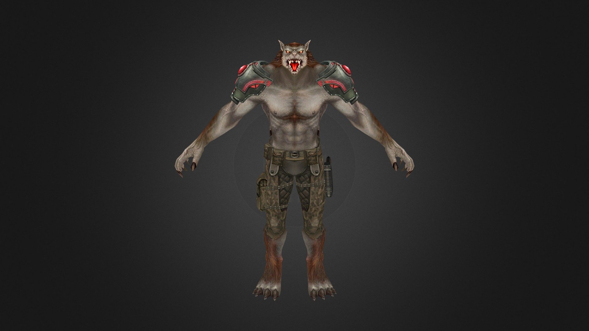 10th Anniversary Red Wolf - 3D model by Dimac [bcf8102] - Sketchfab