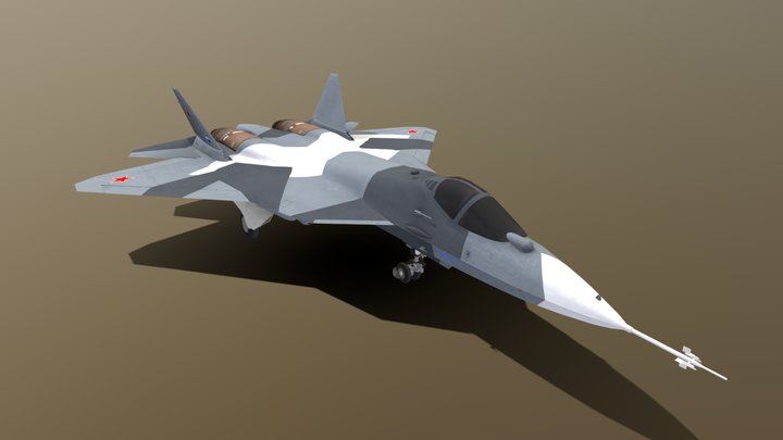 Su-57 3D models - Sketchfab