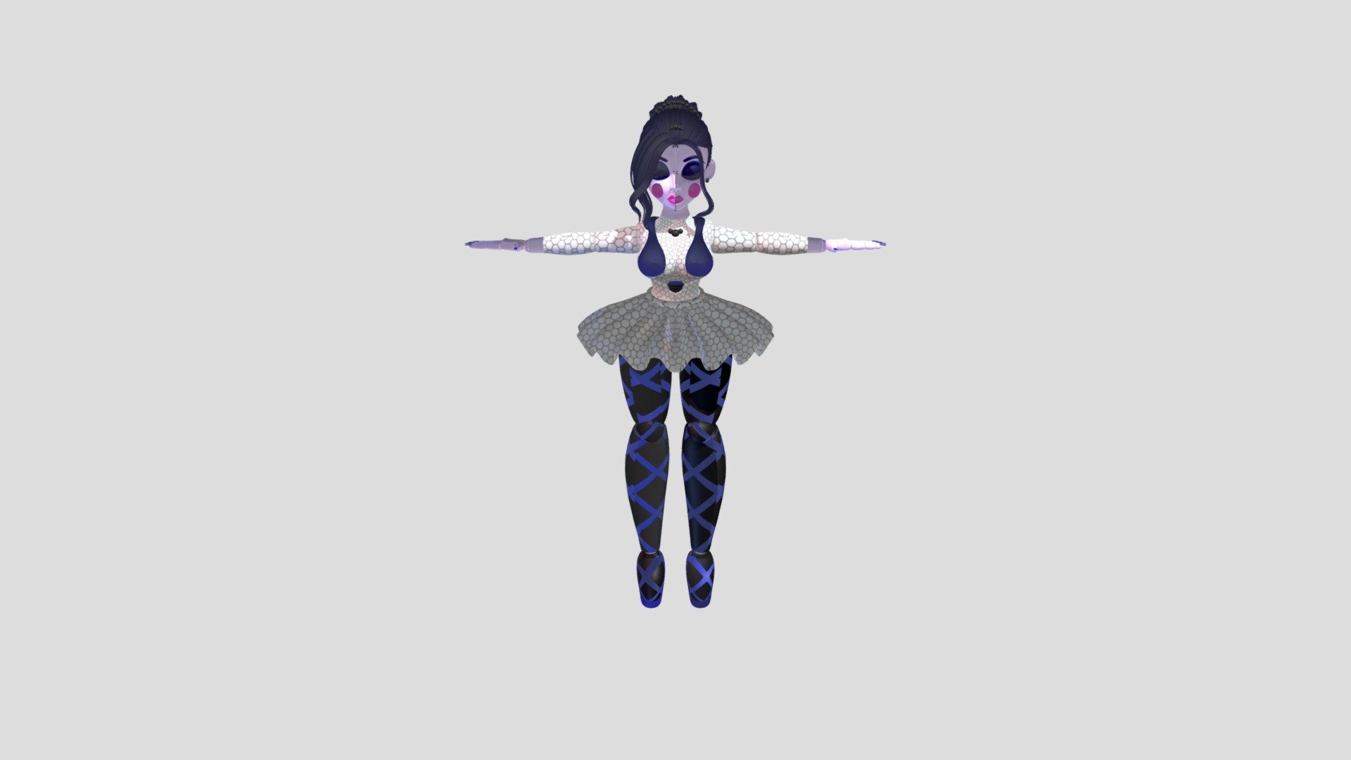 Stylized Ballora for Blender 2_79 by linqusai - Download Free 3D model ...