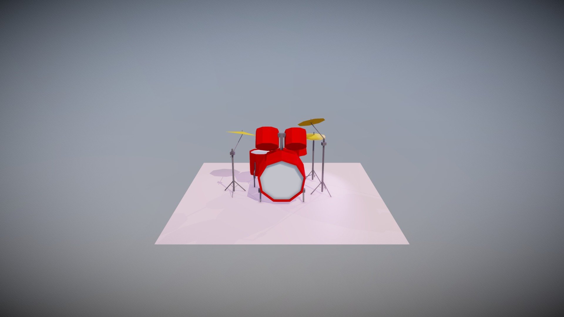 Lowpoly Drums - 3D model by larryoatmeal [bcfac87] - Sketchfab