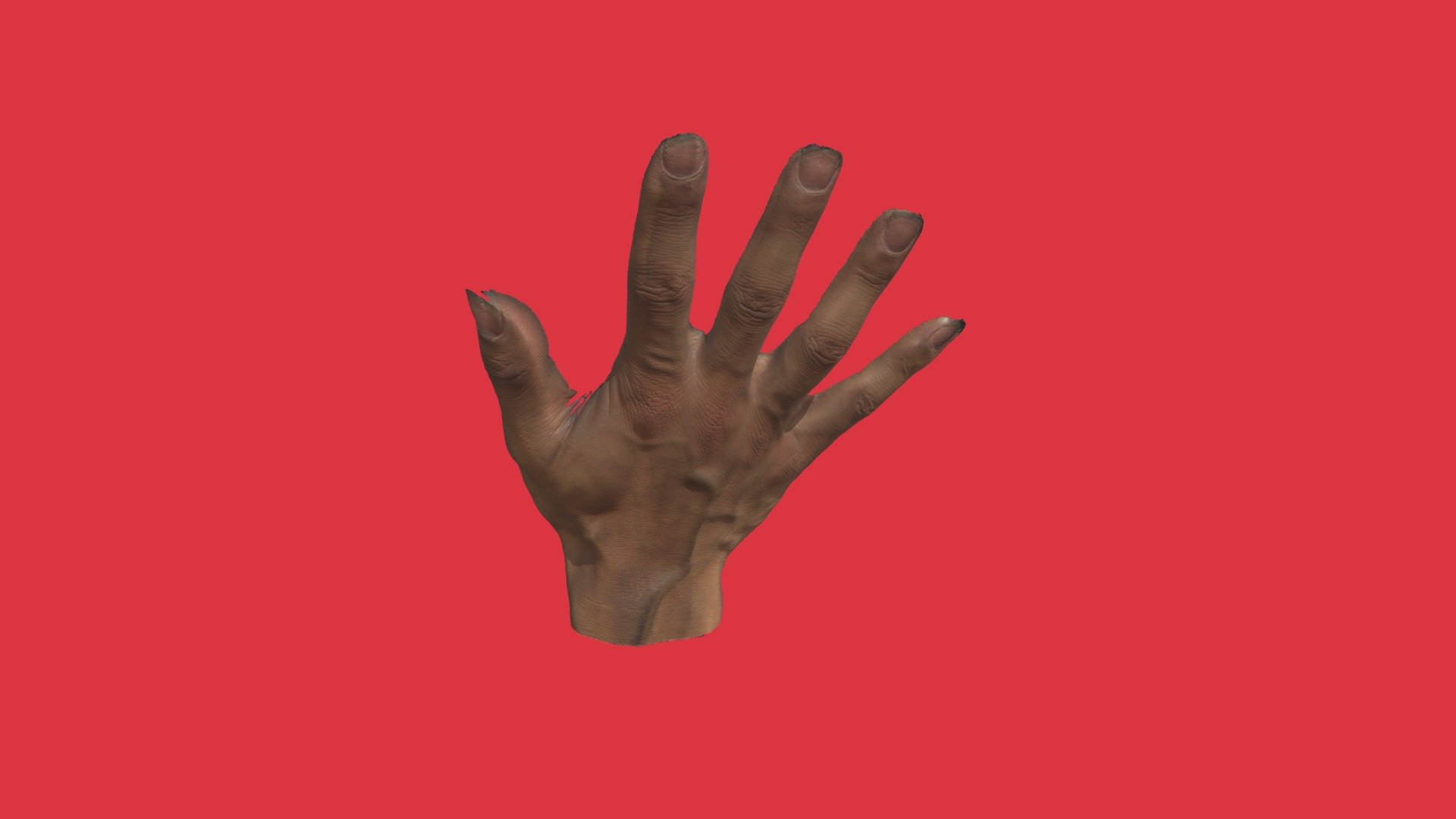 Hand with Color texture - Download Free 3D model by Nancy/Lanzi Luo ...