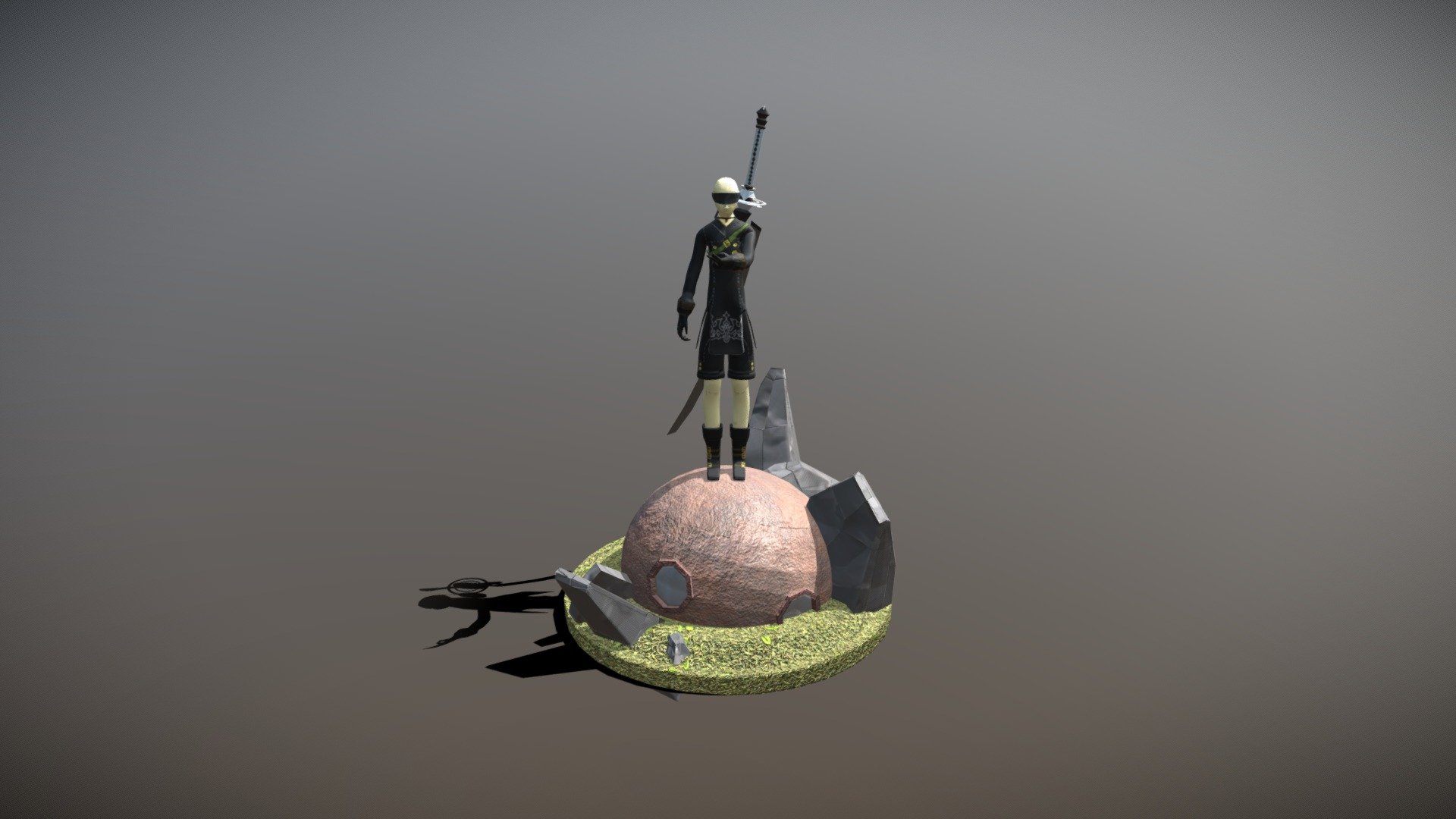 Character, Prop and Base of NiEr: Automata Game - Download Free 3D ...