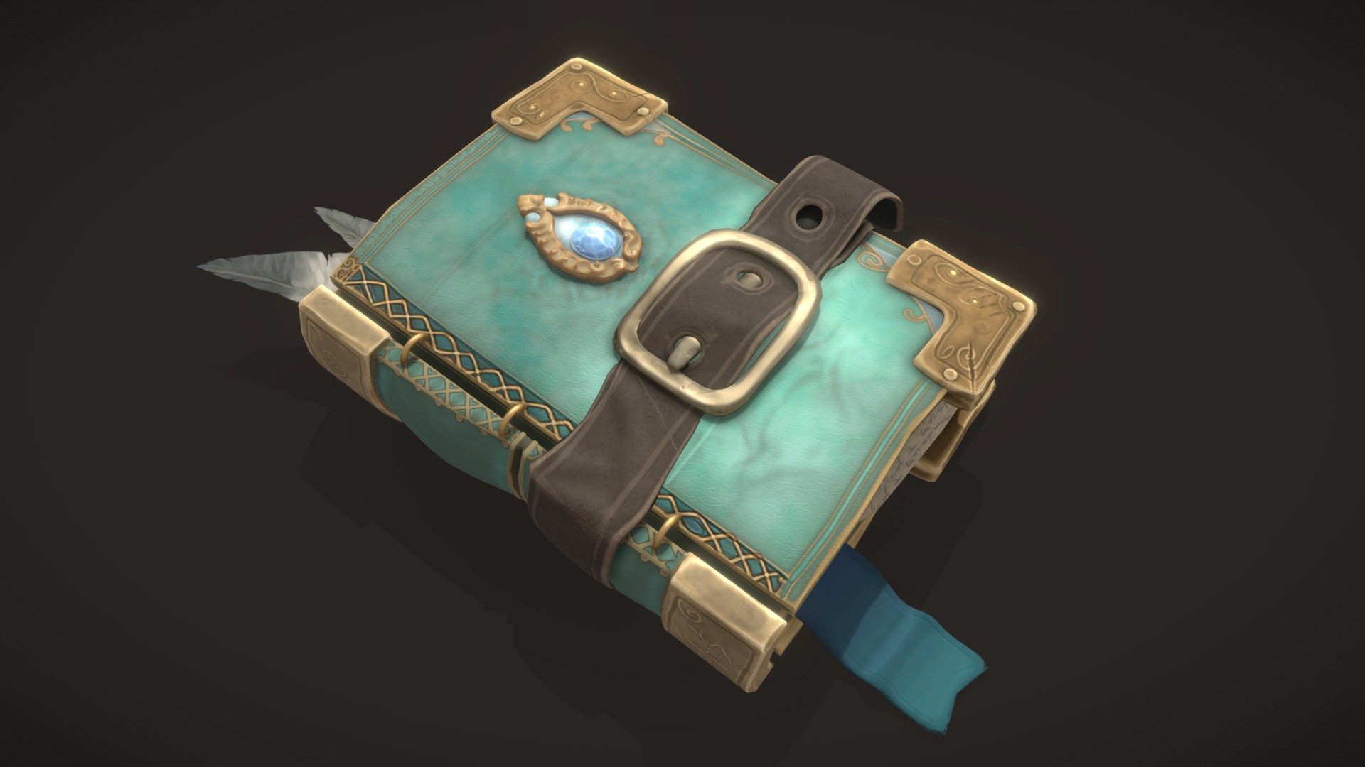 Fantasy Book - 3D model by Rie (@Askyria) [bd0157b] - Sketchfab