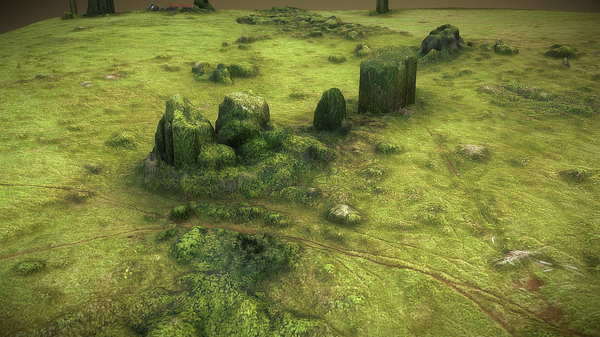 cattle farm in the hills - 3D model by 3dpunkie (@3dpunkie) [bd018d5 ...