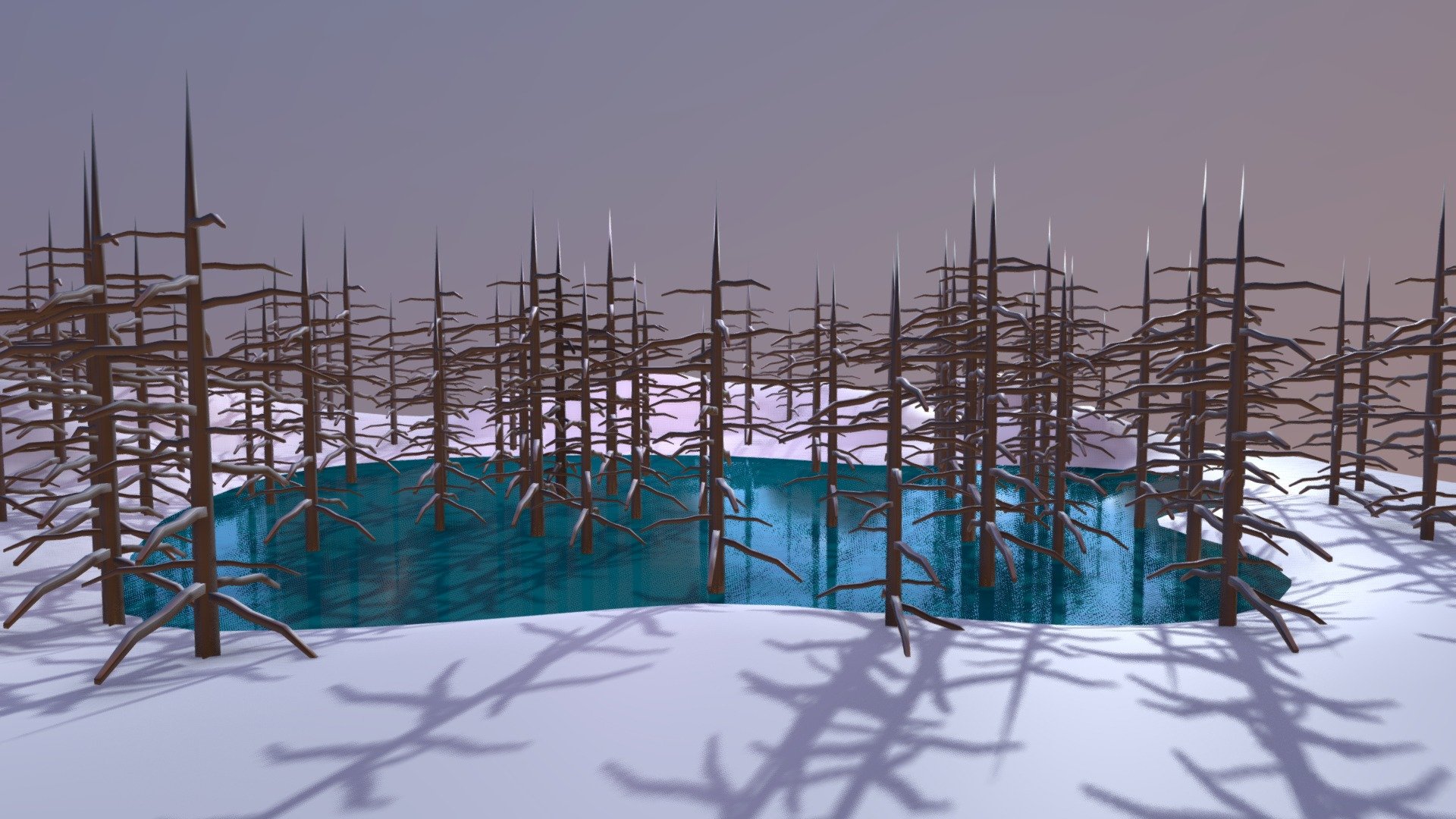 Frosty Lake - 3D model by Kay (@Kays_3D) [bd07432] - Sketchfab