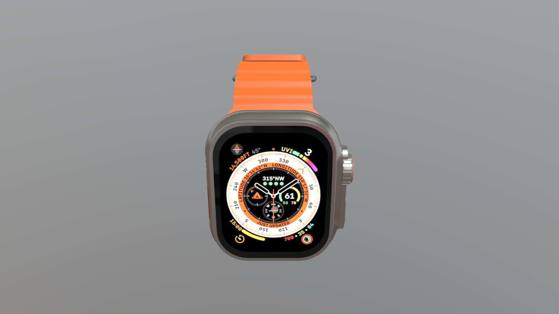 Apple Watch Ultra Made In Blender (PolygonMBW) - Download Free 3D model ...