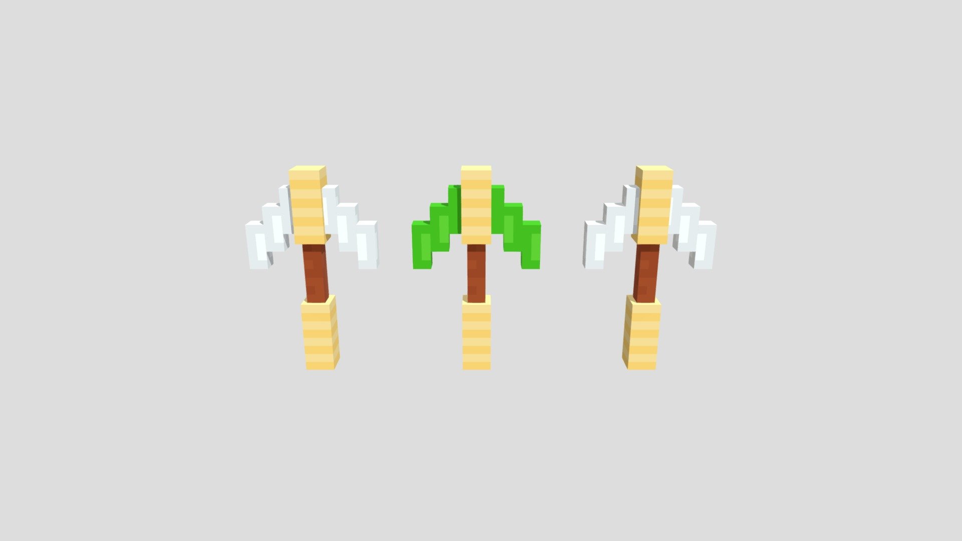 Pickaxe set - Download Free 3D model by naythemaster1 [bd08ec9] - Sketchfab