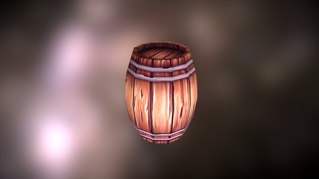 Hand Painted Barrel - 3D model by destinyking [bd09758] - Sketchfab