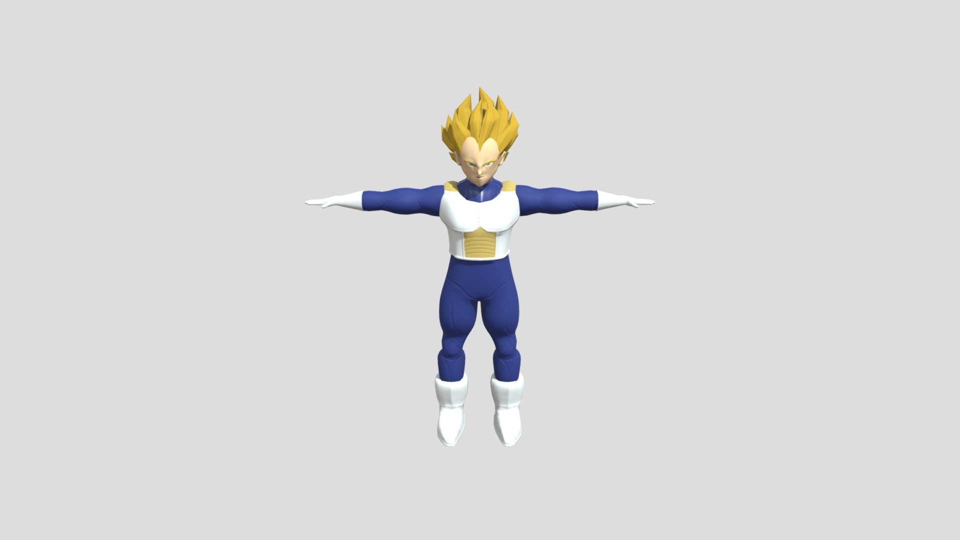Vegeta - 3D model by AbNAV [bd0d85d] - Sketchfab
