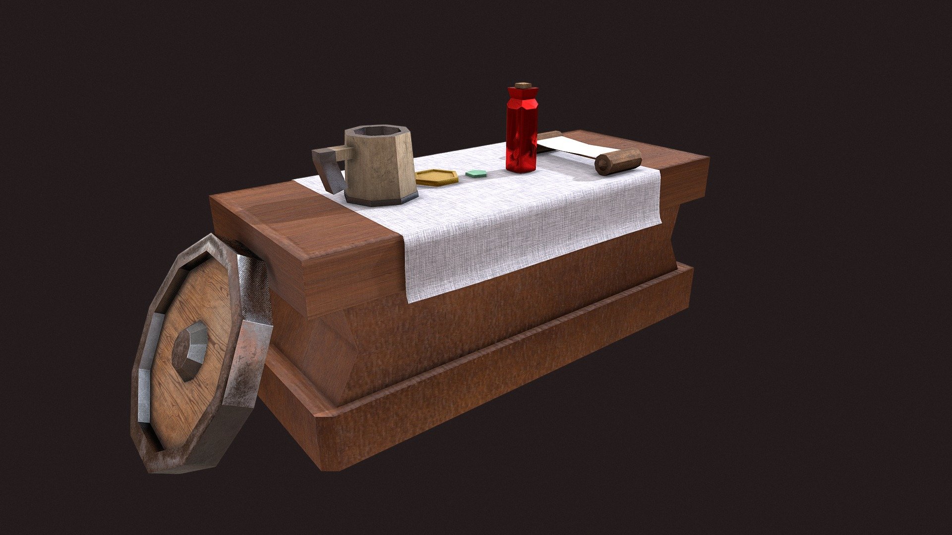 Wizard Table - 3D model by Navillus360 [bd12066] - Sketchfab