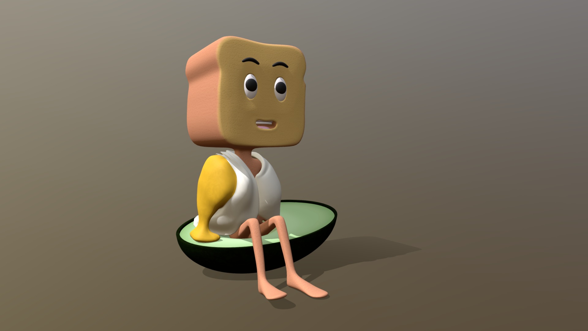 Breadman - 3D model by camilavalencia [bd12299] - Sketchfab
