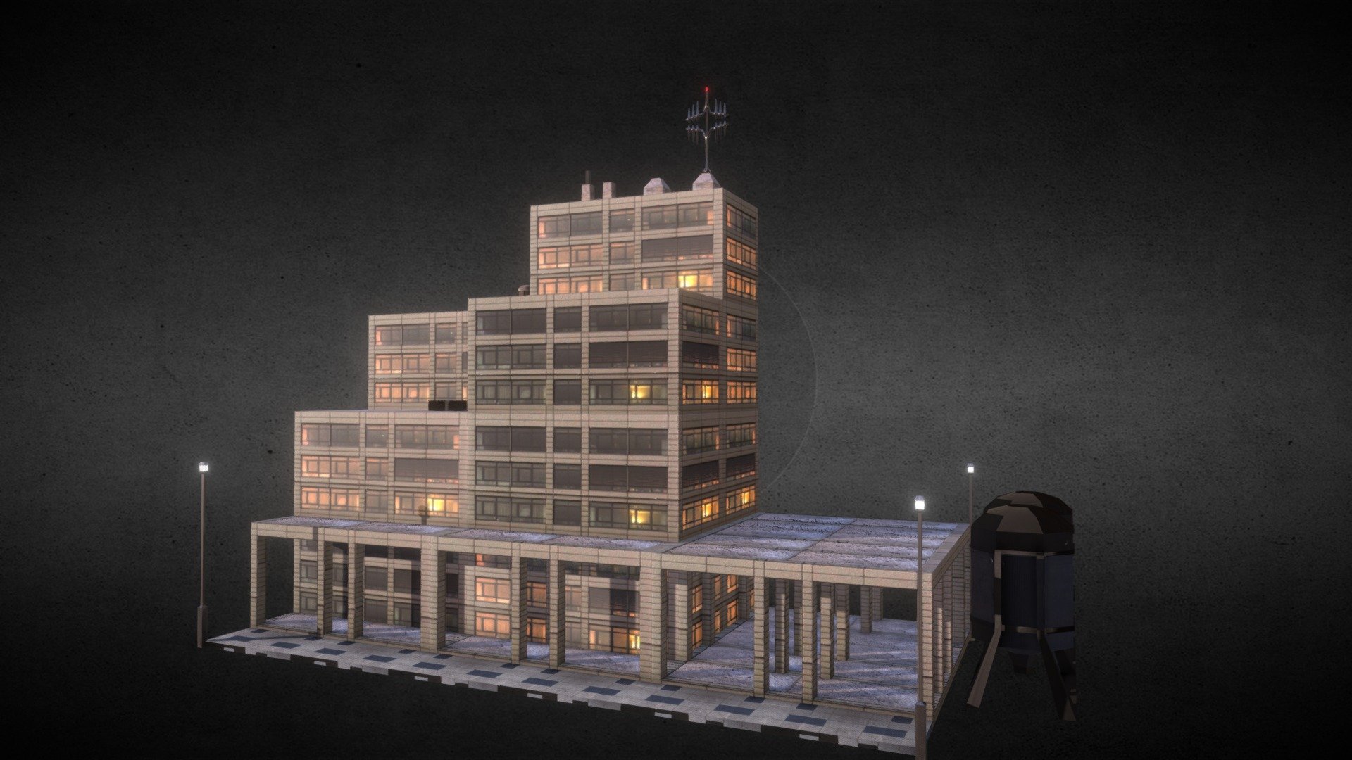 corporate building - game asset - Buy Royalty Free 3D model by ribot02 ...
