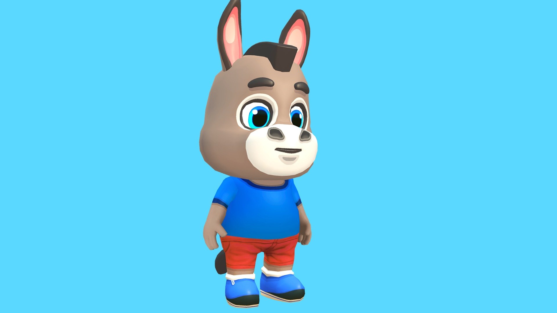 Donkey Mule Animated Rigged - Buy Royalty Free 3D model by Game Props ...