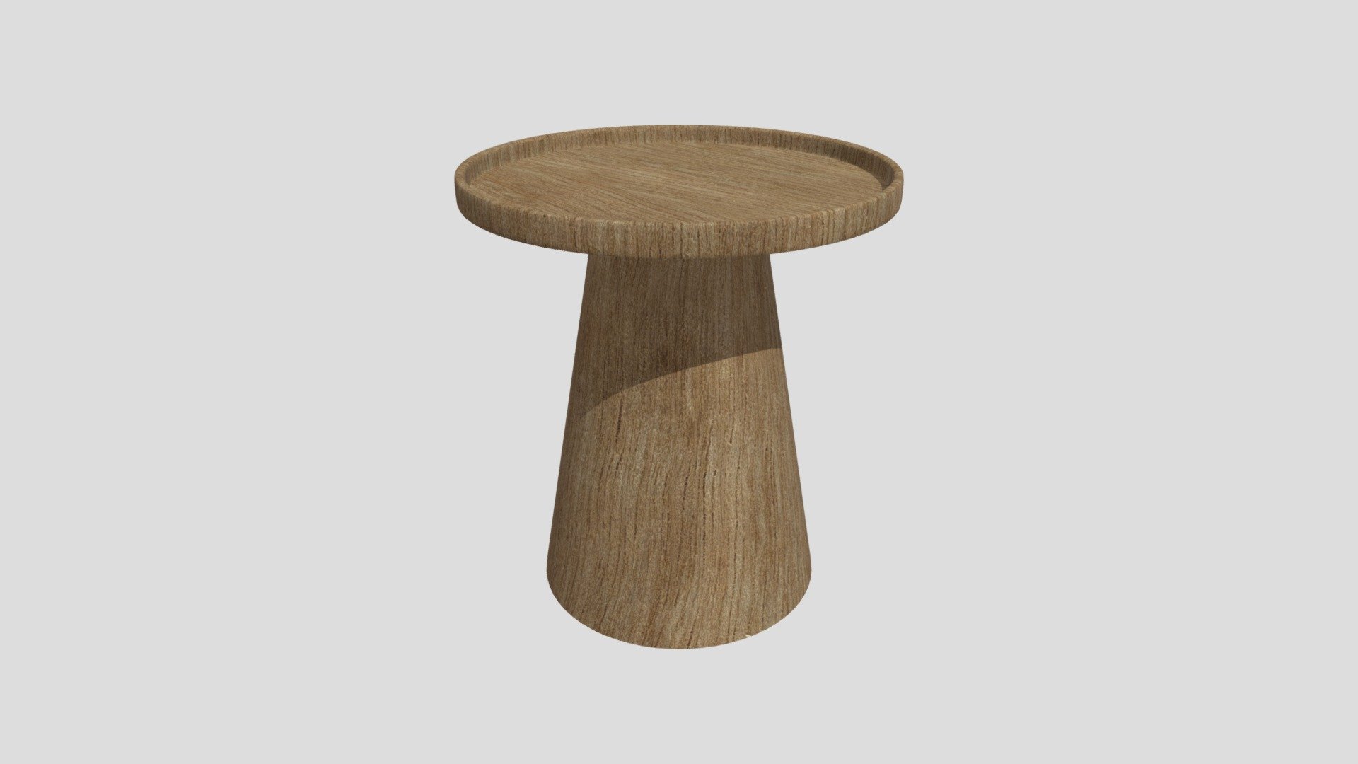 Round modern side table wood - Download Free 3D model by LeonaGa ...