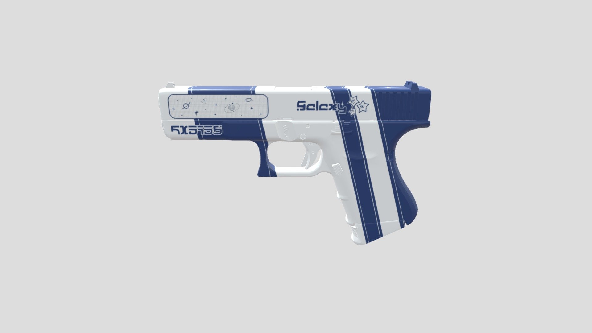 Glock-18 | Galaxy (blue) - 3D model by MoTyaBoy [bd163b3] - Sketchfab