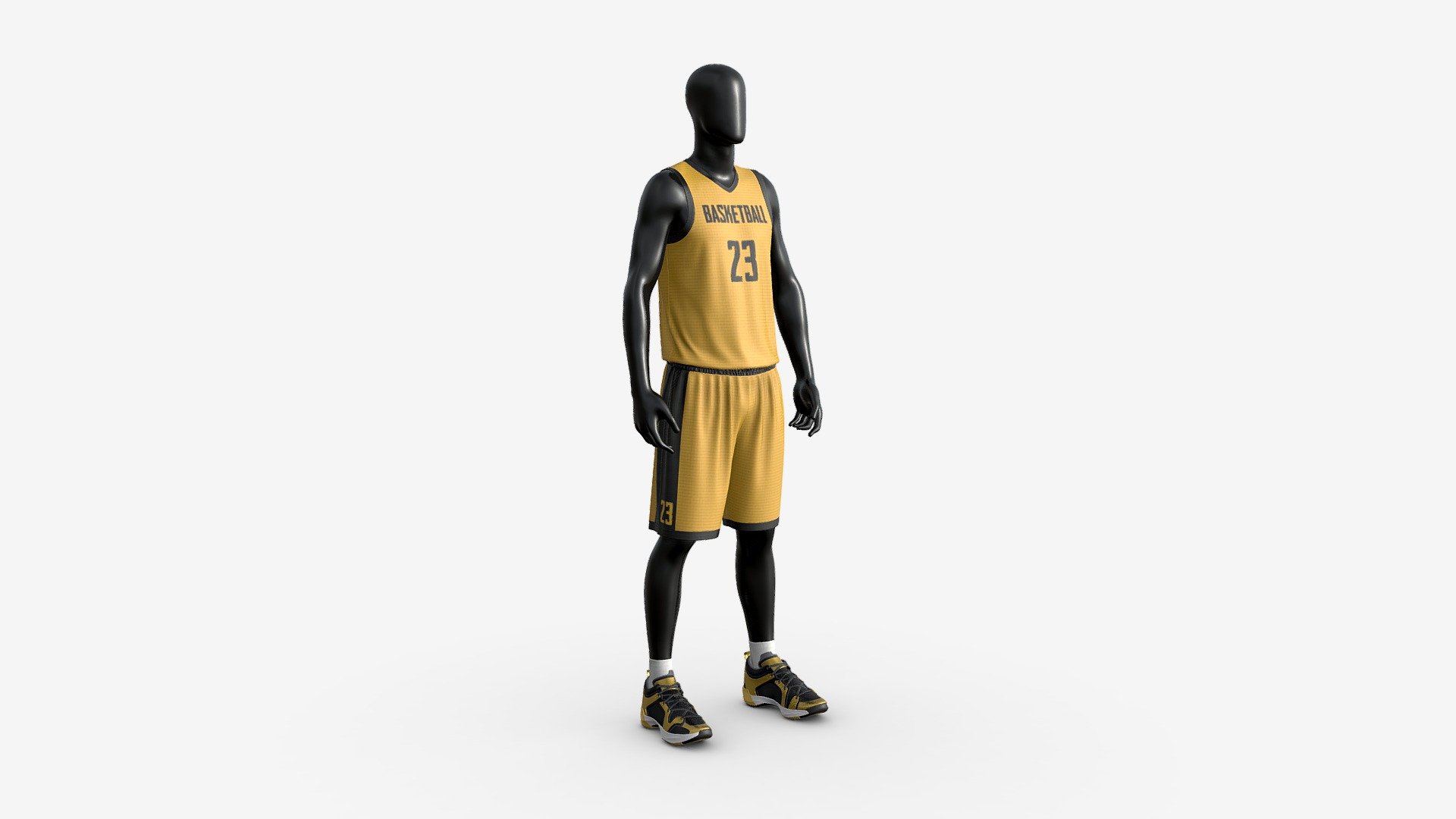 Male Manequin in Basketball Uniform Standing - Buy Royalty Free 3D ...