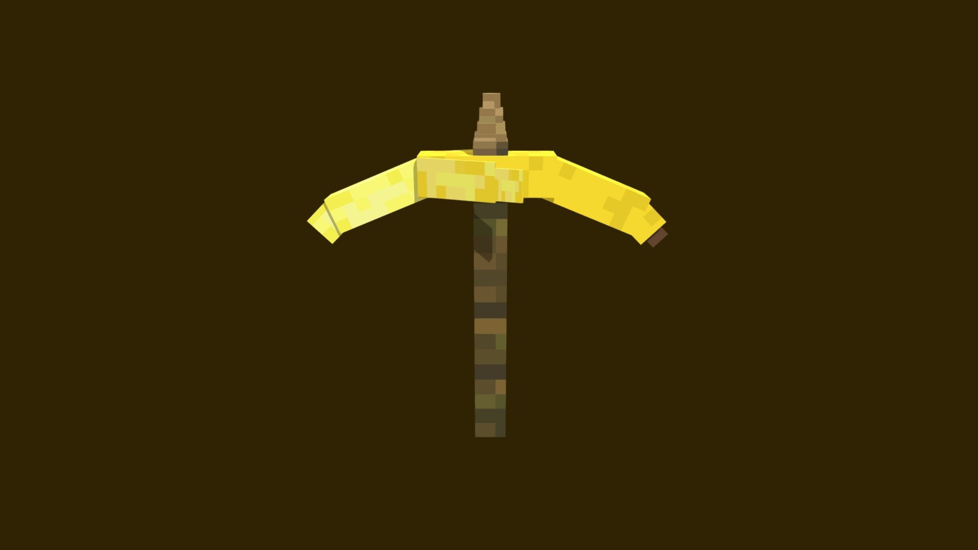 Minecraft banana pickaxe - 3D model by Honcek (@JanKakan) [bd1a46e ...