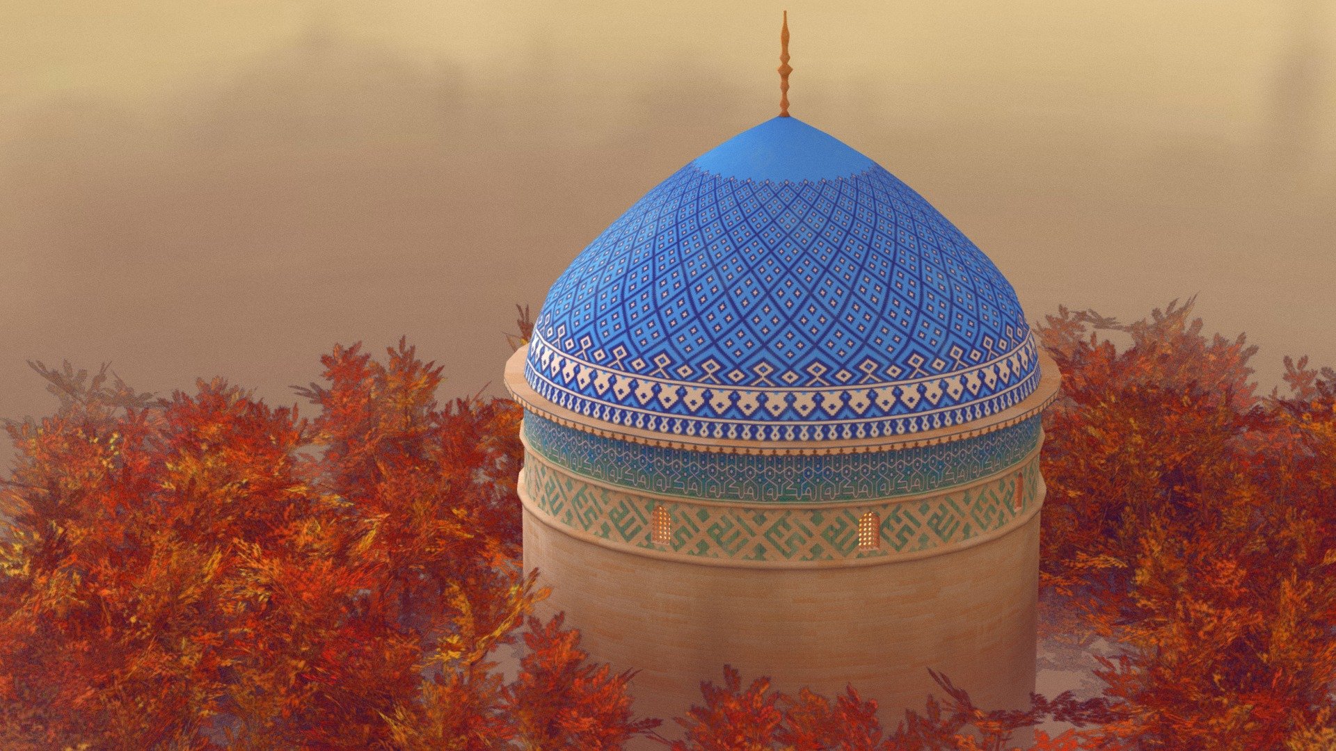 Islamic Dome - Yazd - Download Free 3D model by Shahriar Shahrabi ...