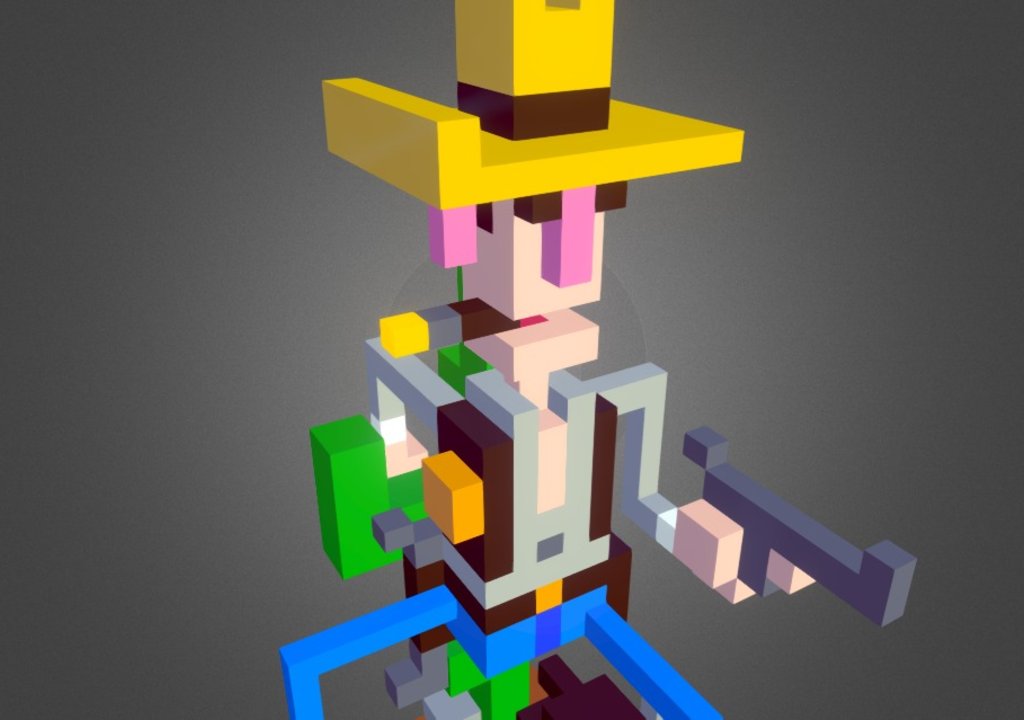 Blocky Luke - 3D model by iLKke [bd1b7b1] - Sketchfab