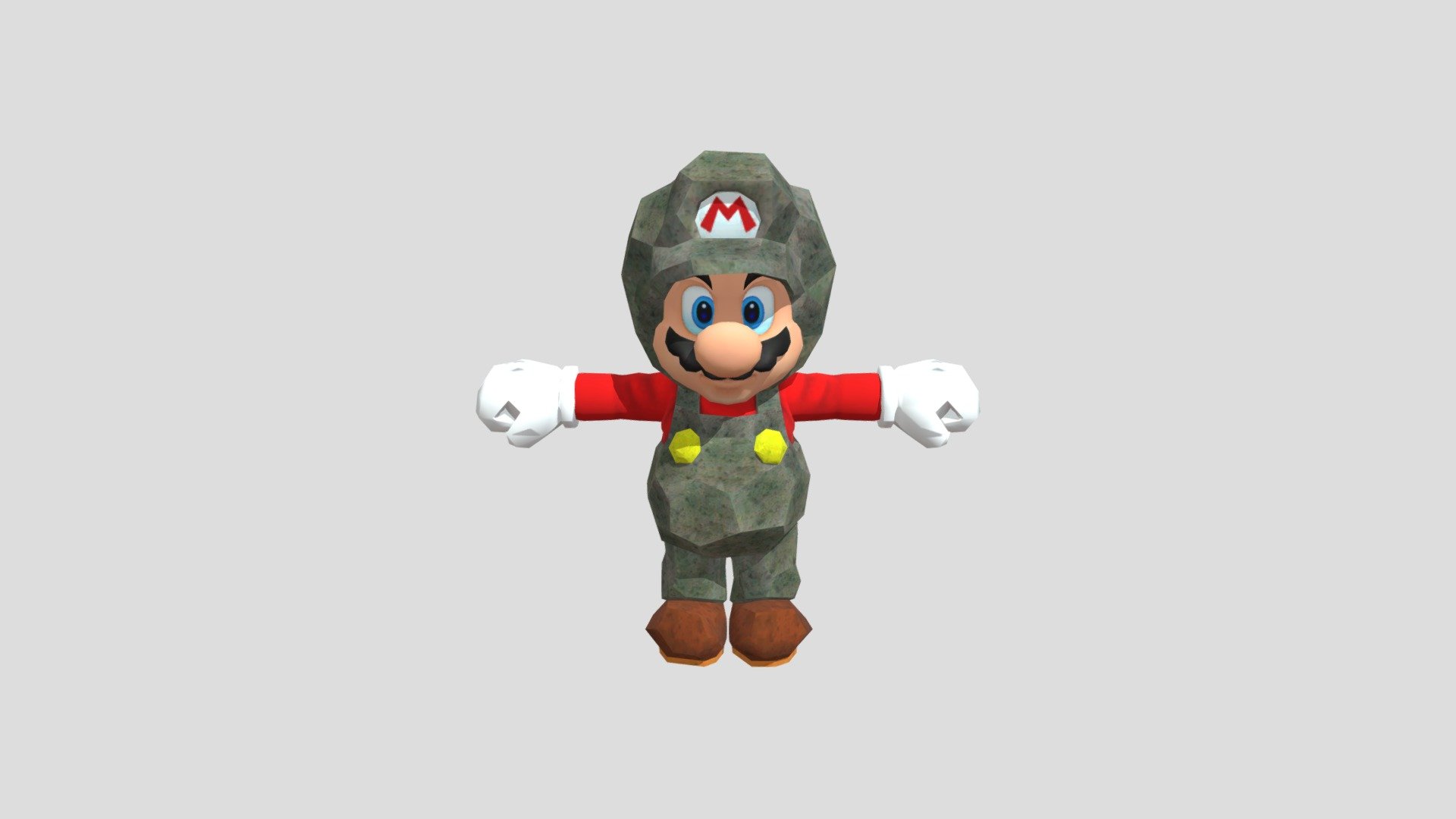 Rock Mario - Download Free 3D model by jedithmr [bd1c968] - Sketchfab
