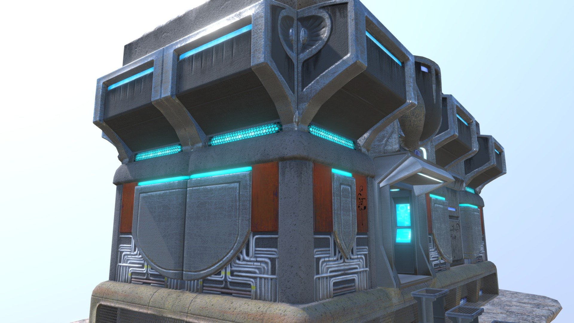 Sci Fi Building - 3D model by Jonathan Casco (@jonny-5) [bd1cdcb ...