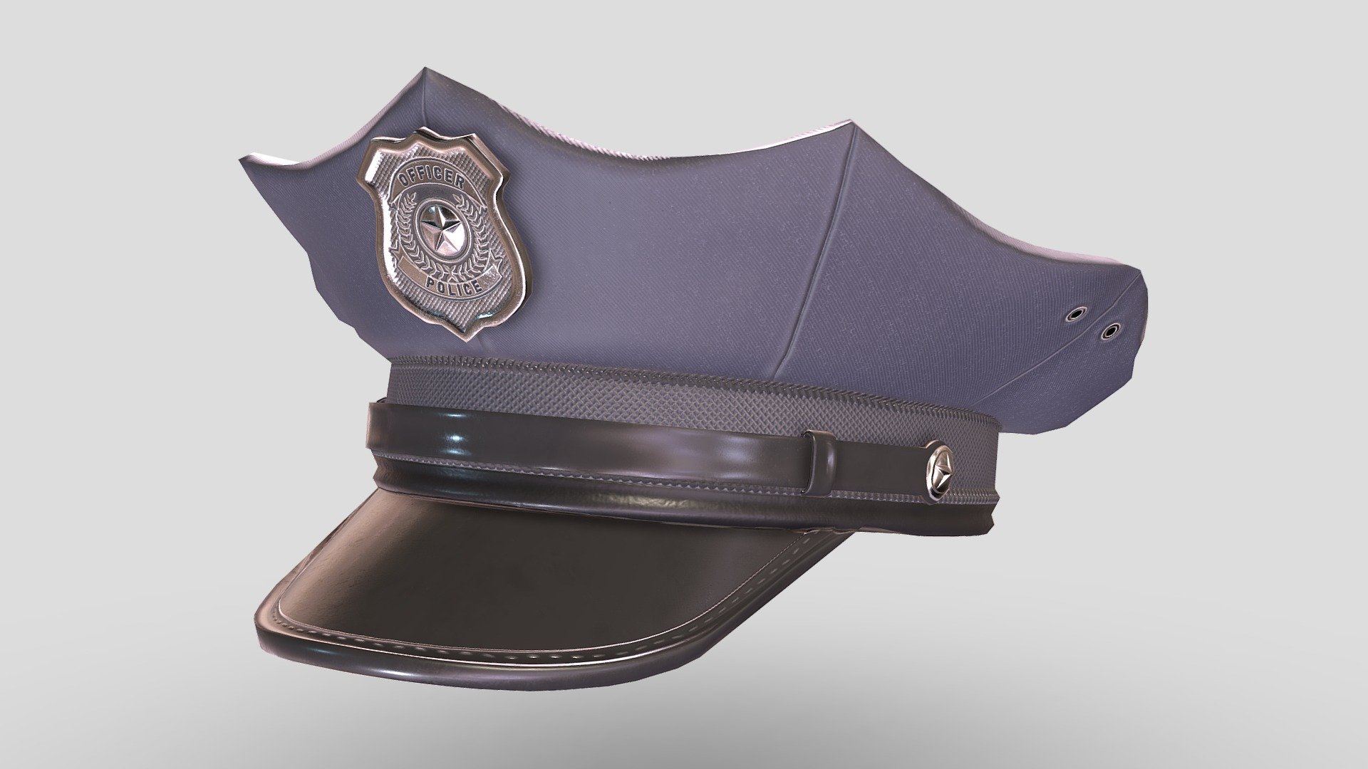 HAT - Police Hat - PBR Game Ready - Buy Royalty Free 3D model by ...
