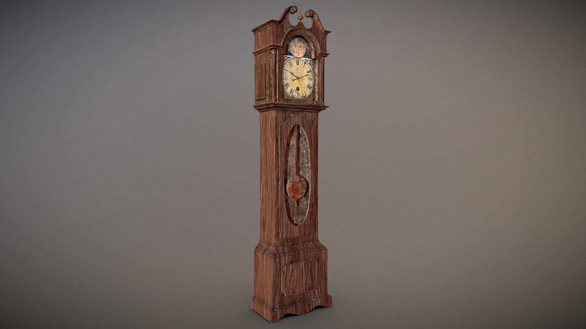Old Grandfather Clock - Download Free 3D model by Andrew Jepson ...