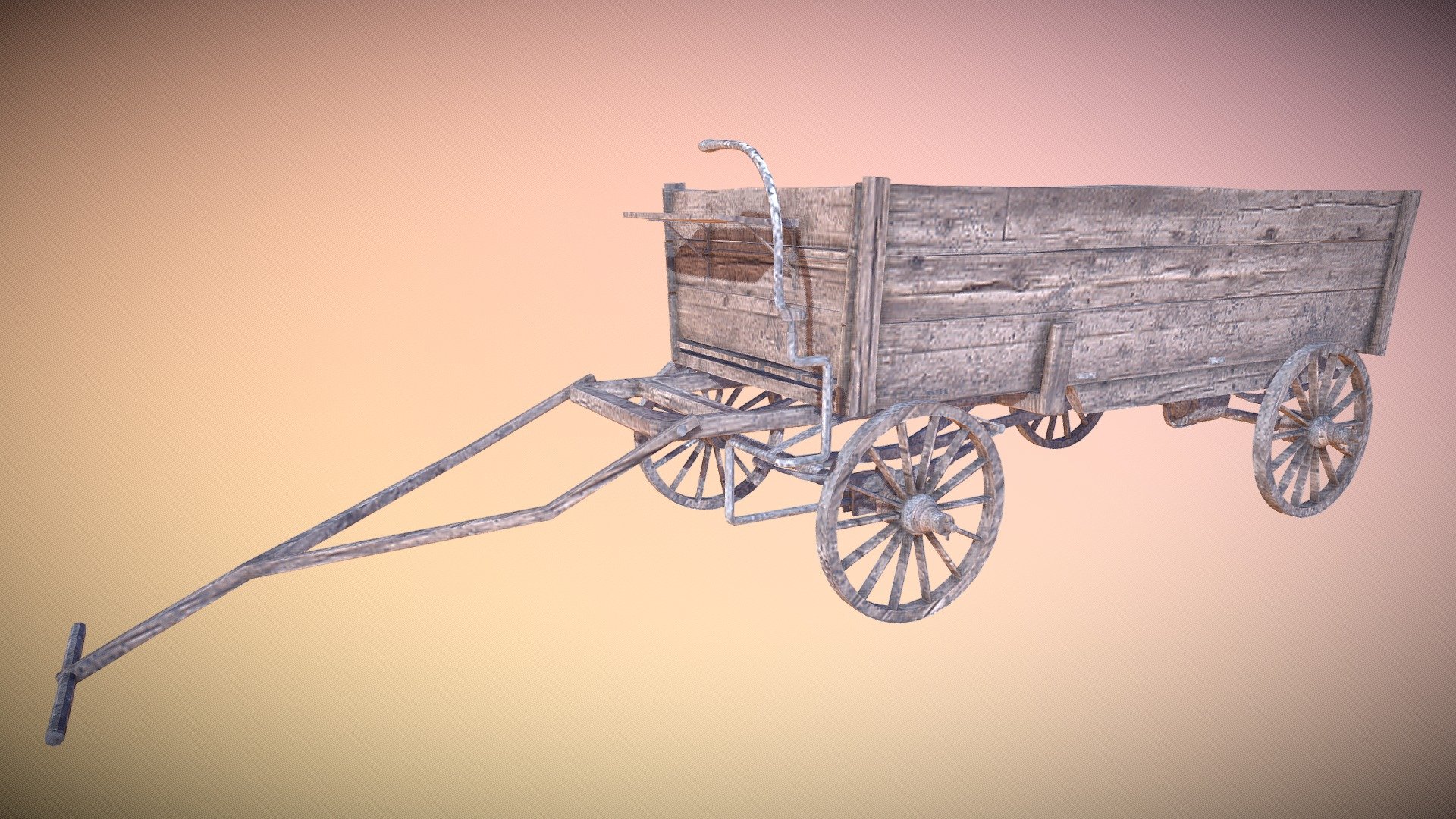 Farm Cart B - Buy Royalty Free 3D model by Dexsoft Games (@dexsoft ...