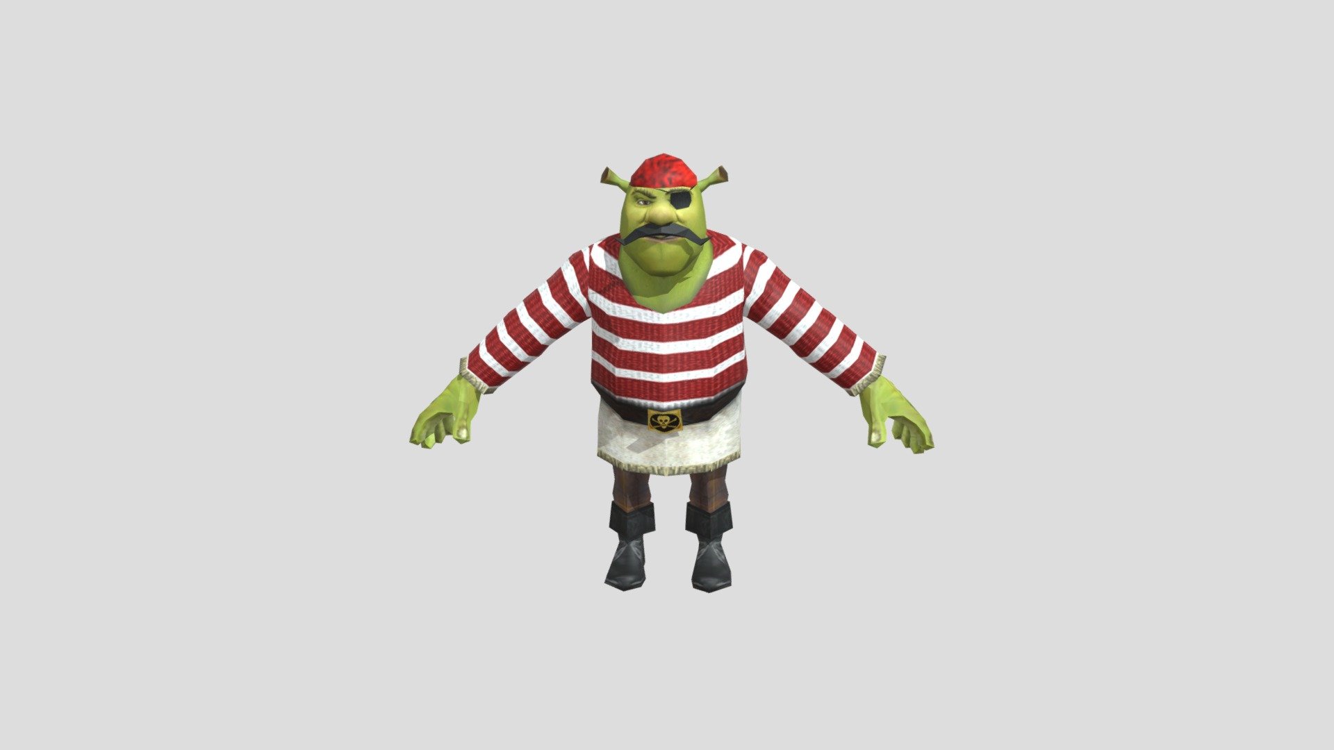 Shrek_Pirate - Download Free 3D model by Kyle.withem [bd1f1cd] - Sketchfab