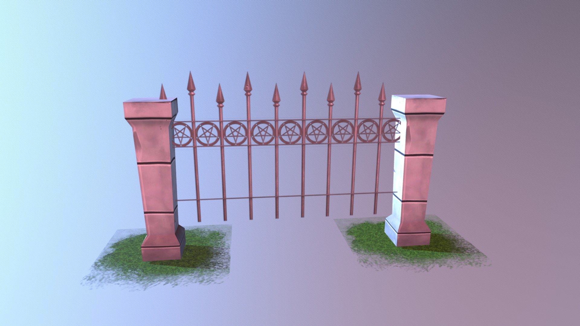 Railing - 3D model by ZI YU (@tb40125) [bd1f3c2] - Sketchfab