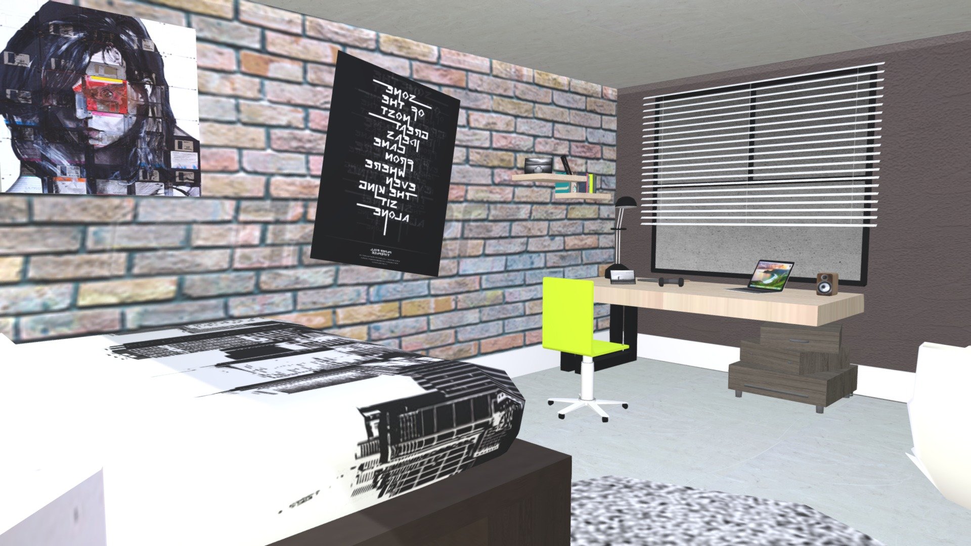 room - Download Free 3D model by yuleeeee [bd1fd37] - Sketchfab