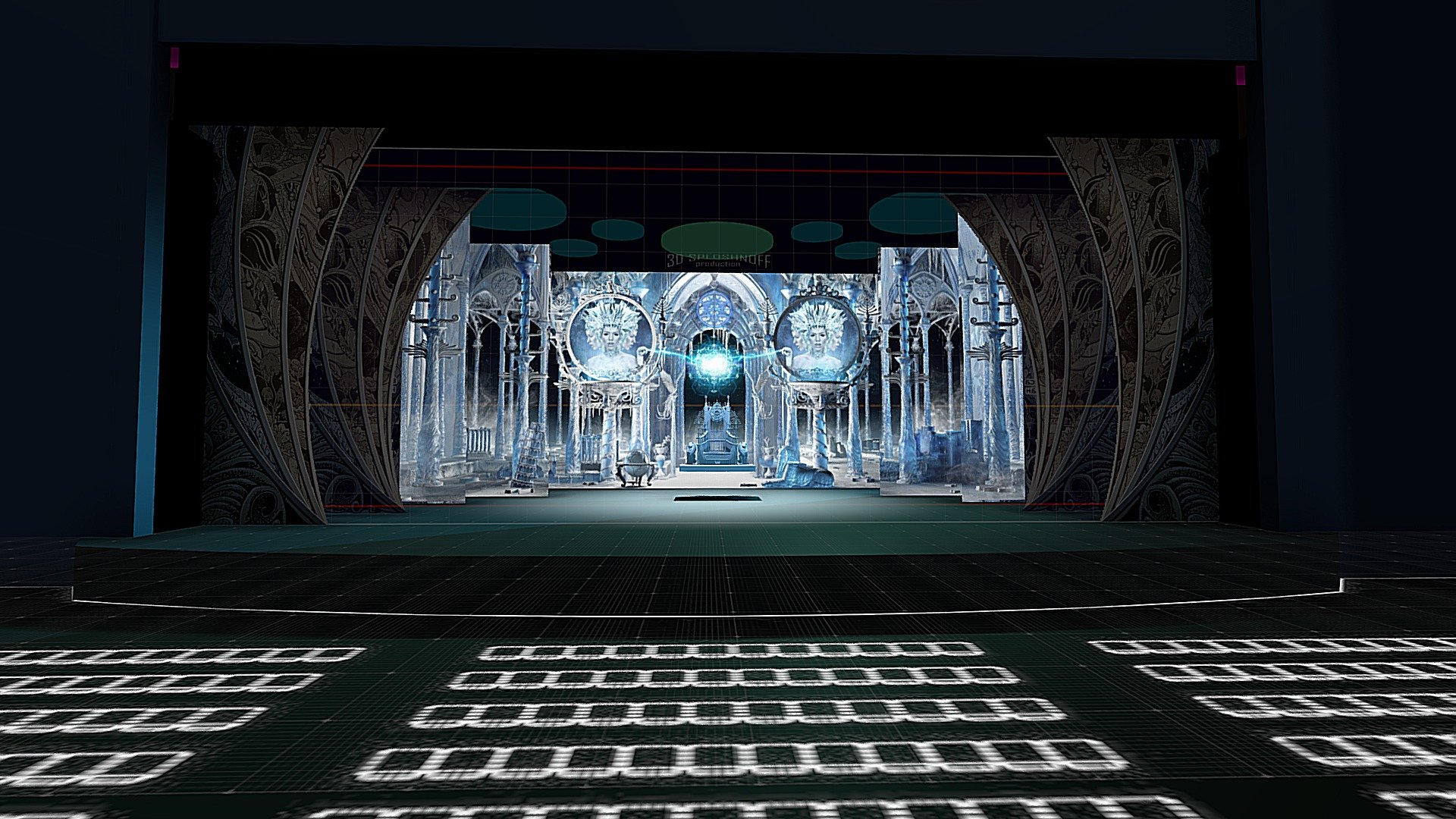 Theatre staging V41-4 - сastle - 3D model by 3D SPLOSHNOFF ...