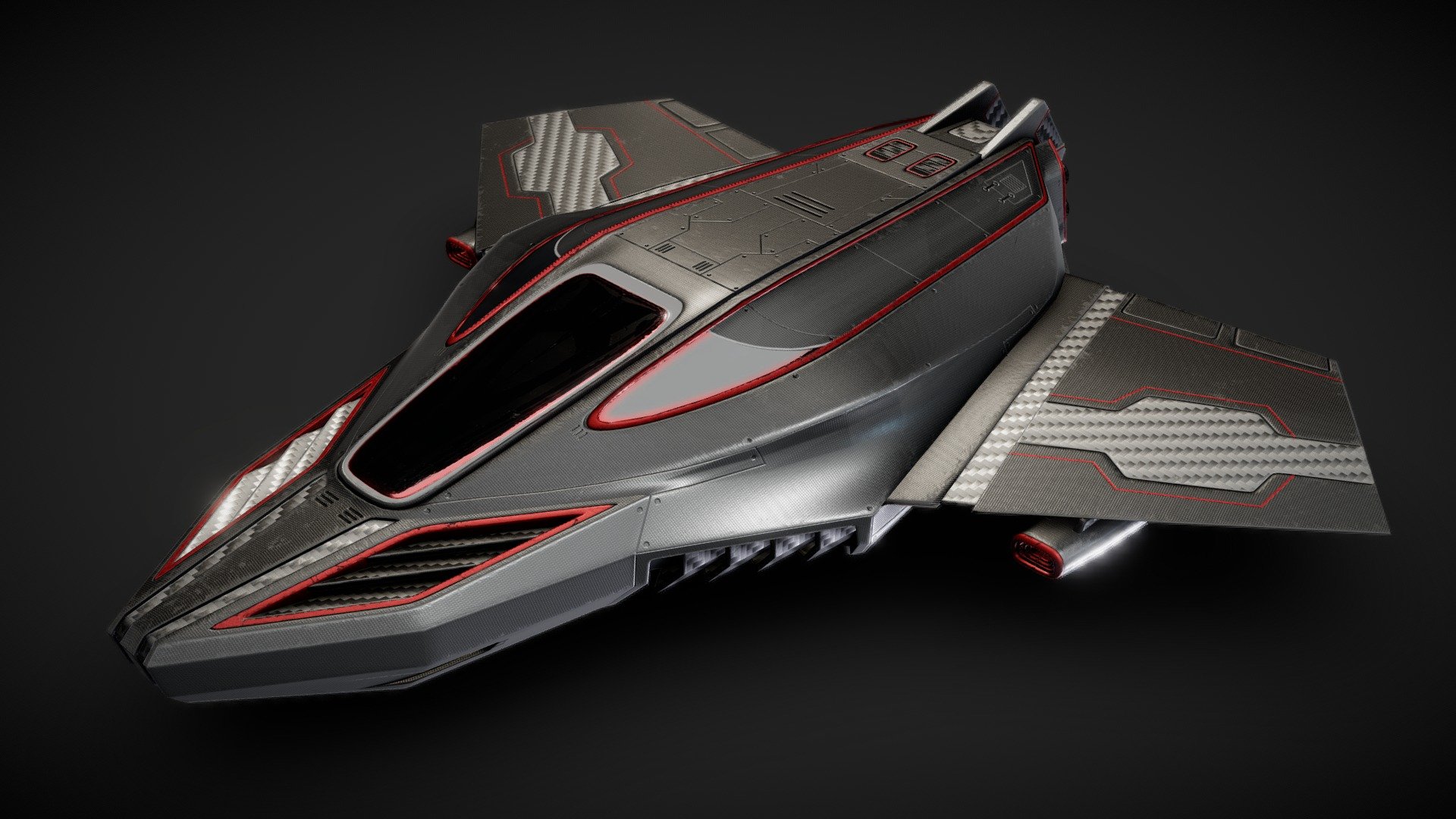 Armed light weight spaceship - 3D model by Ahmed Mamdouh (@ahmed14456 ... Armed light weight spaceship - 3D model by Ahmed Mamdouh (@ahmed14456 ...